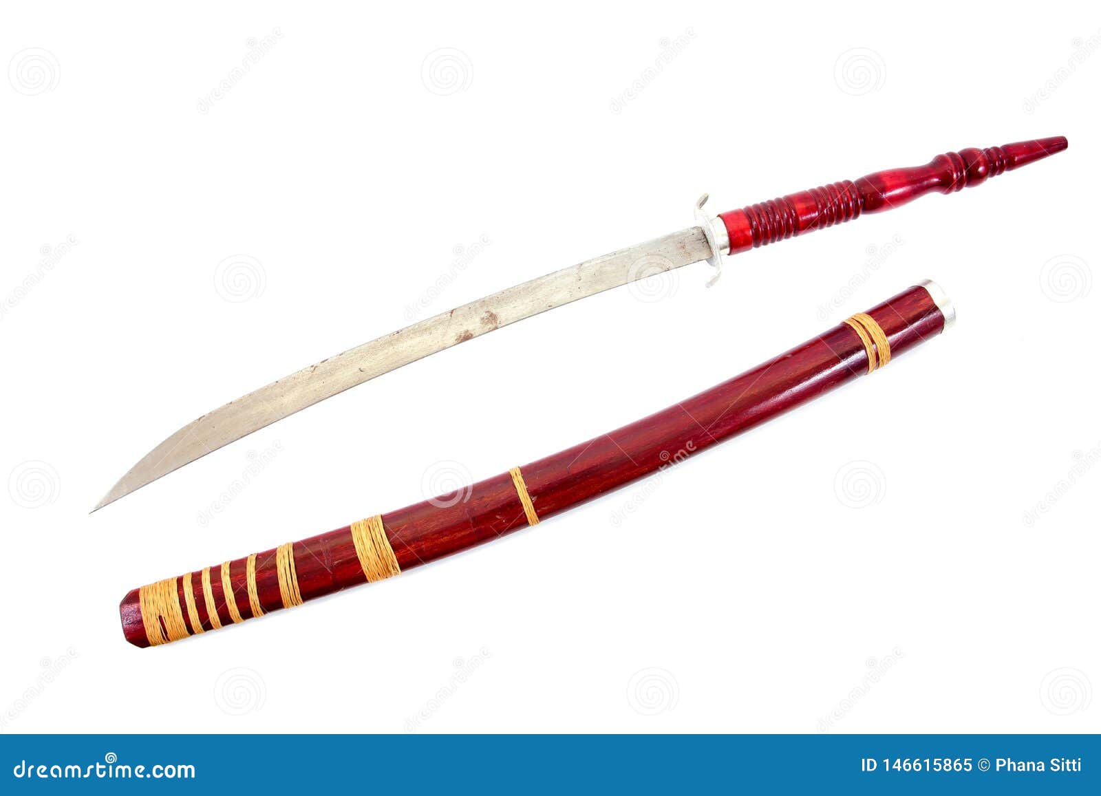 Thai Swords Isolated On White Background. Thai Swords Isolated. Thai ...