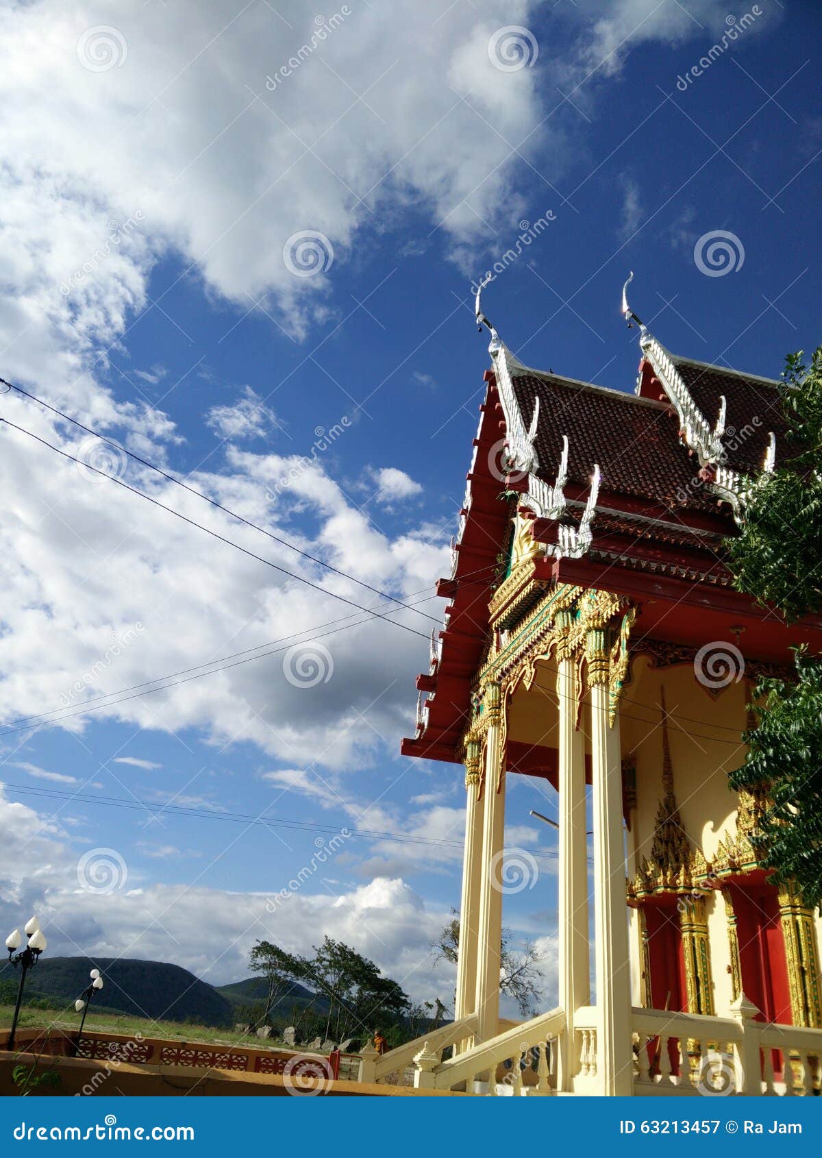 Thai tample stock image. Image of tample, thailand, temple - 63213457