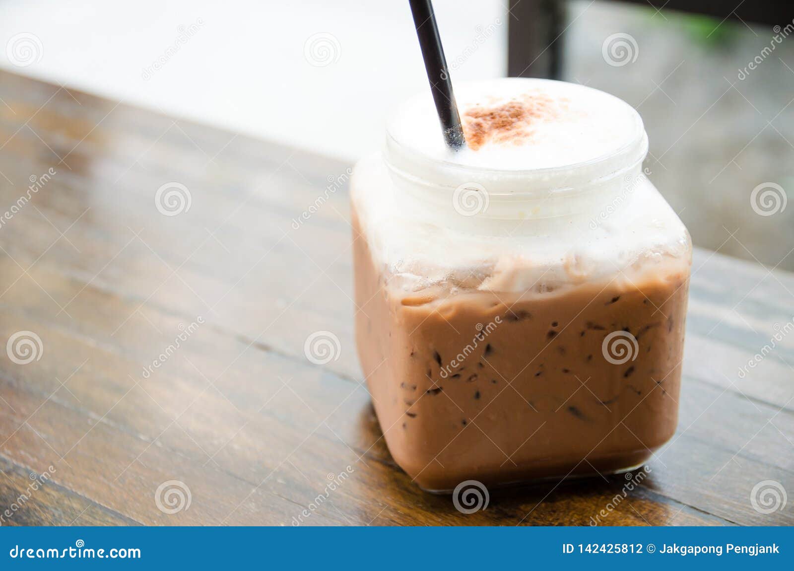 Thai tea in bottle stock photo. Image of sweet, cube - 142425812