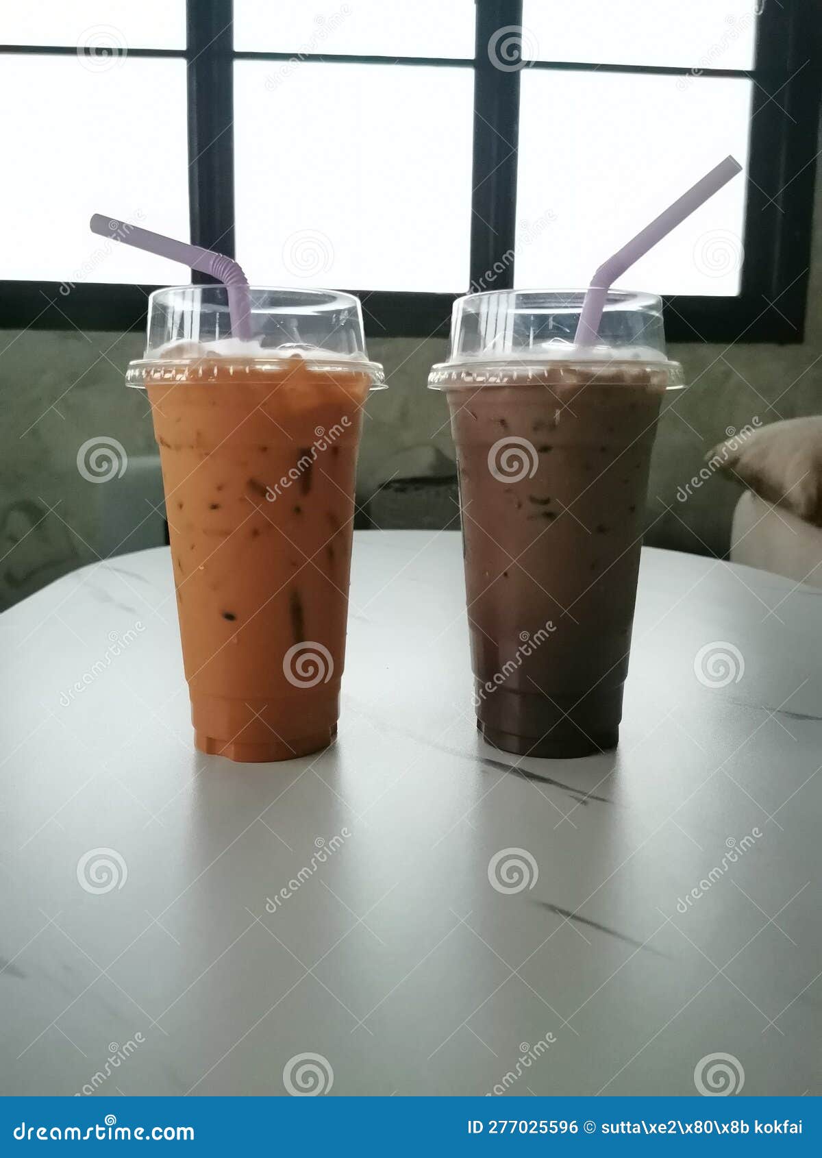 Thai Tea? and? Cocoa, a? Cold? Drink? To? Cool? Off the? Heat Stock ...