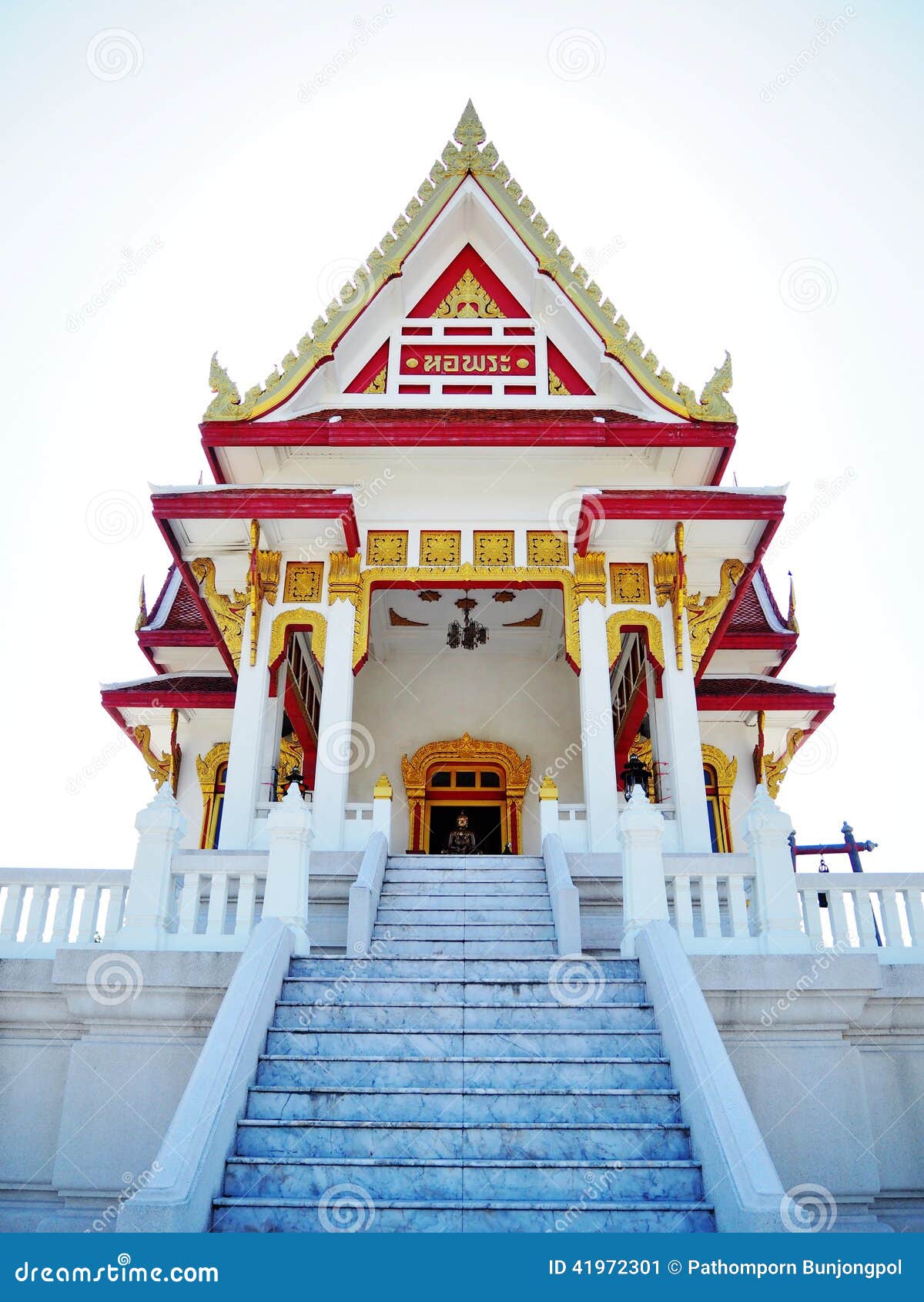 Thai temple stock image. Image of thai, shrine, beautiful - 41972301
