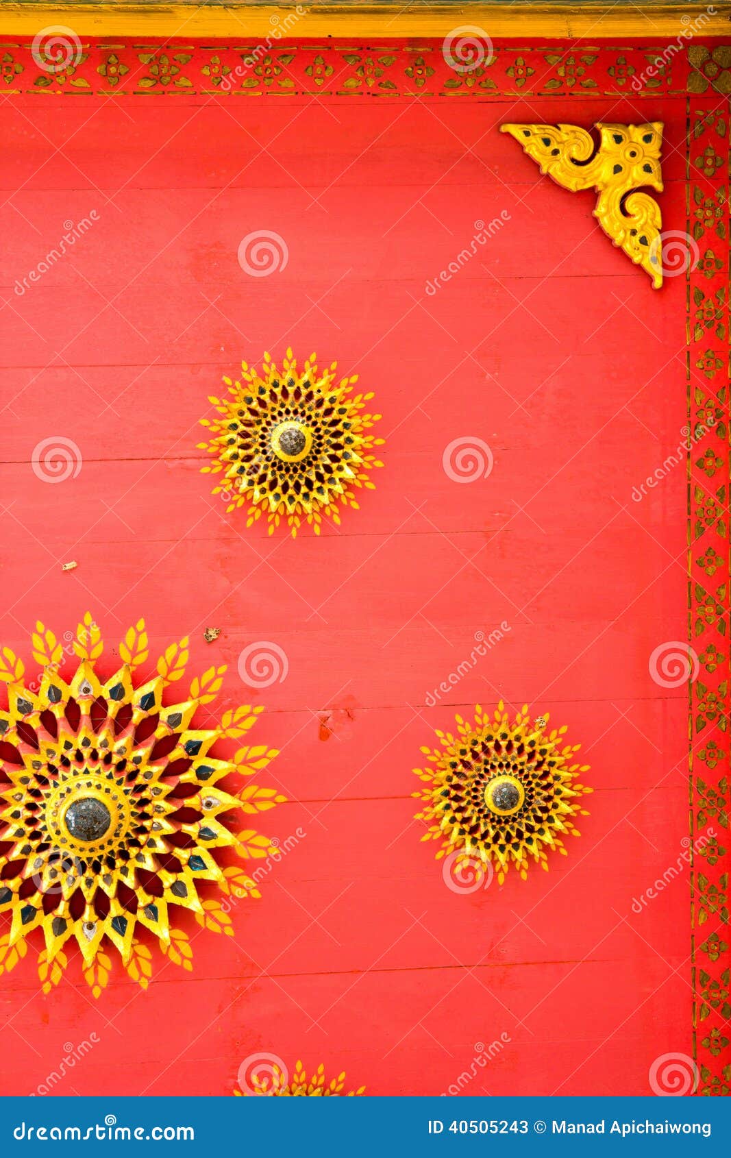 Thai Temple Ceiling Decoration Stock Image - Image of ceiling, aged ...