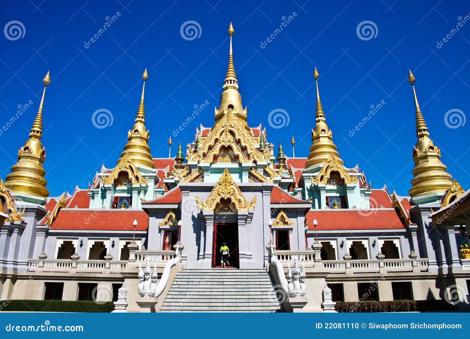 Thai Temple on the Mountain Stock Photo - Image of castle, beautiful ...