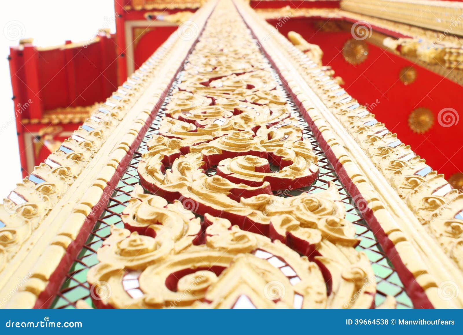 Thai temple stock photo. Image of style, design, pole - 39664538