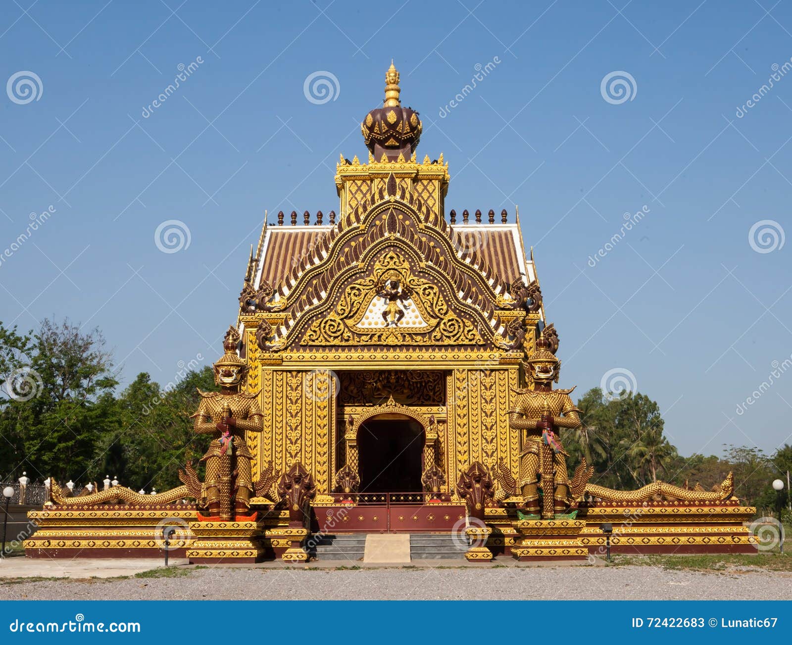 Thai Temple stock image. Image of silent, architecture - 72422683