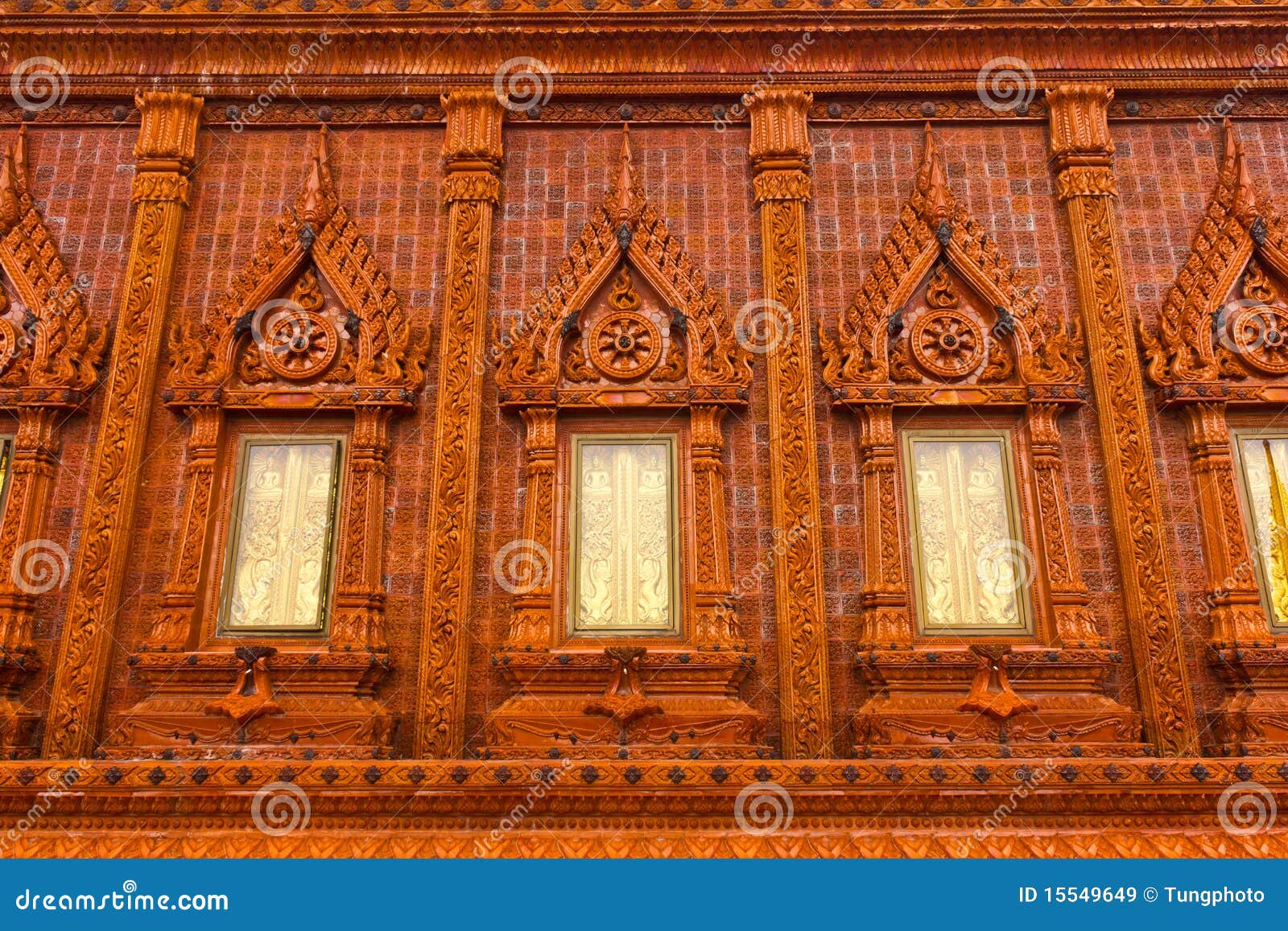 Thai Temple Window stock image. Image of background, gate - 15549649