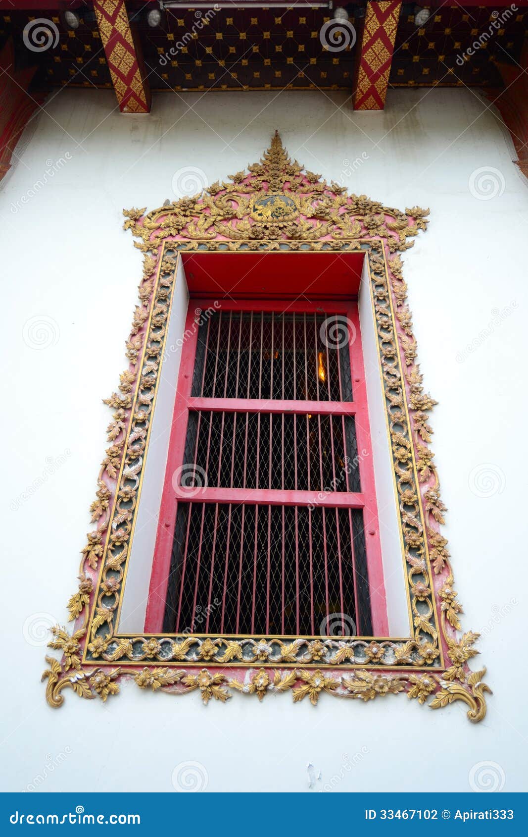 Thai temple window stock photo. Image of history, door - 33467102