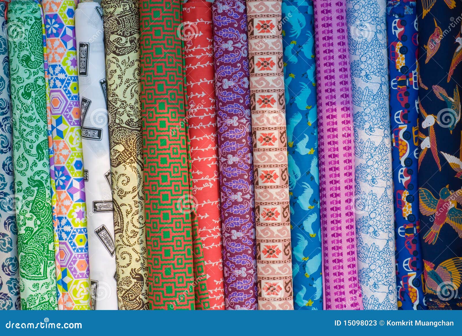 Thai textile stock image. Image of ornament, material - 15098023