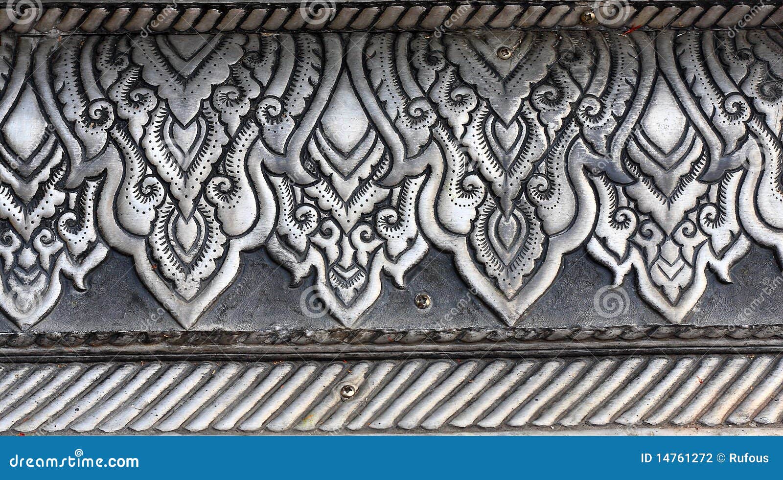 Thai Texture in Thailand Temple Stock Photo - Image of thailand, metal ...