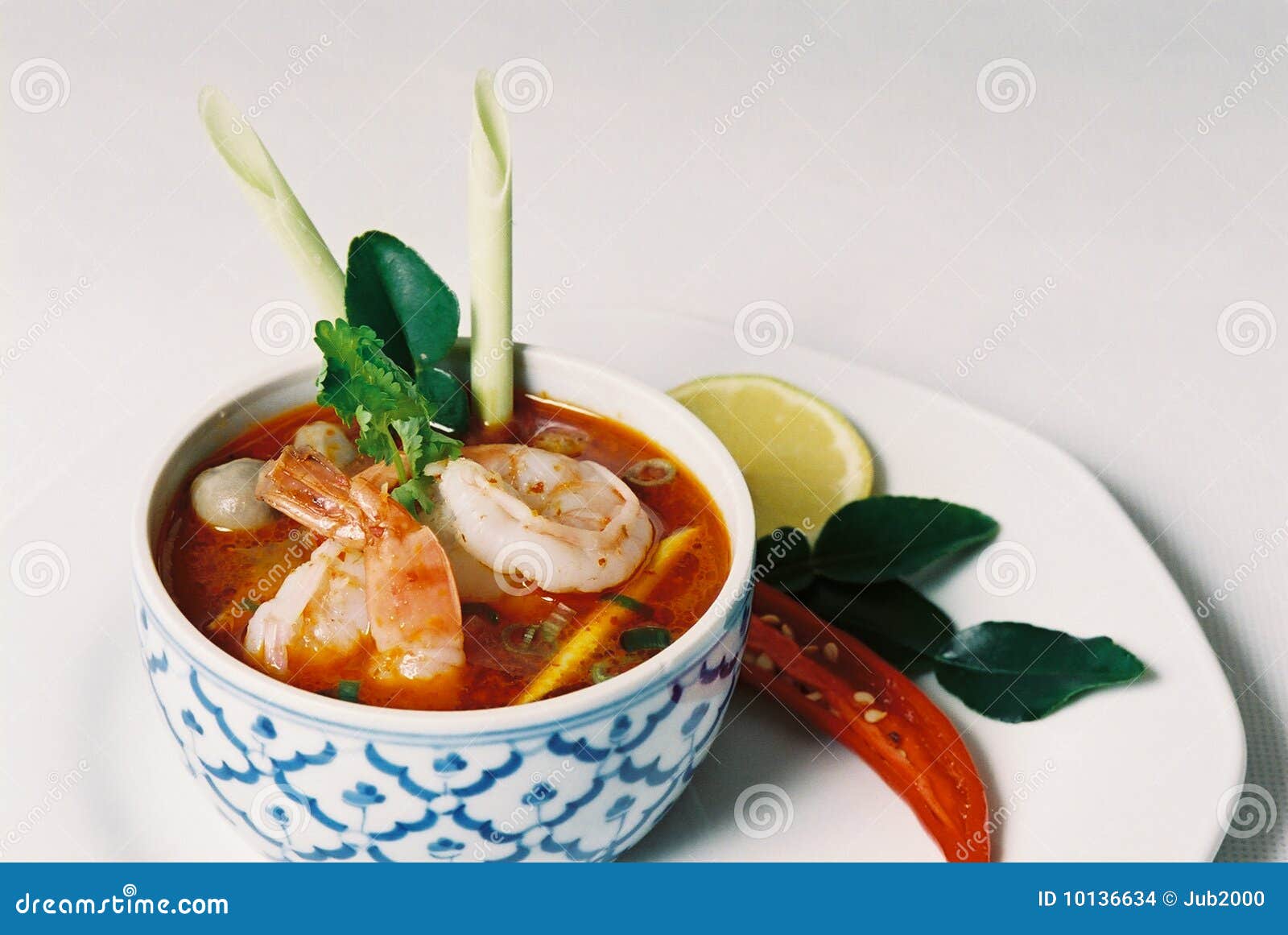 Thai Tom Yum stock photo. Image of garnish, delicious - 10136634