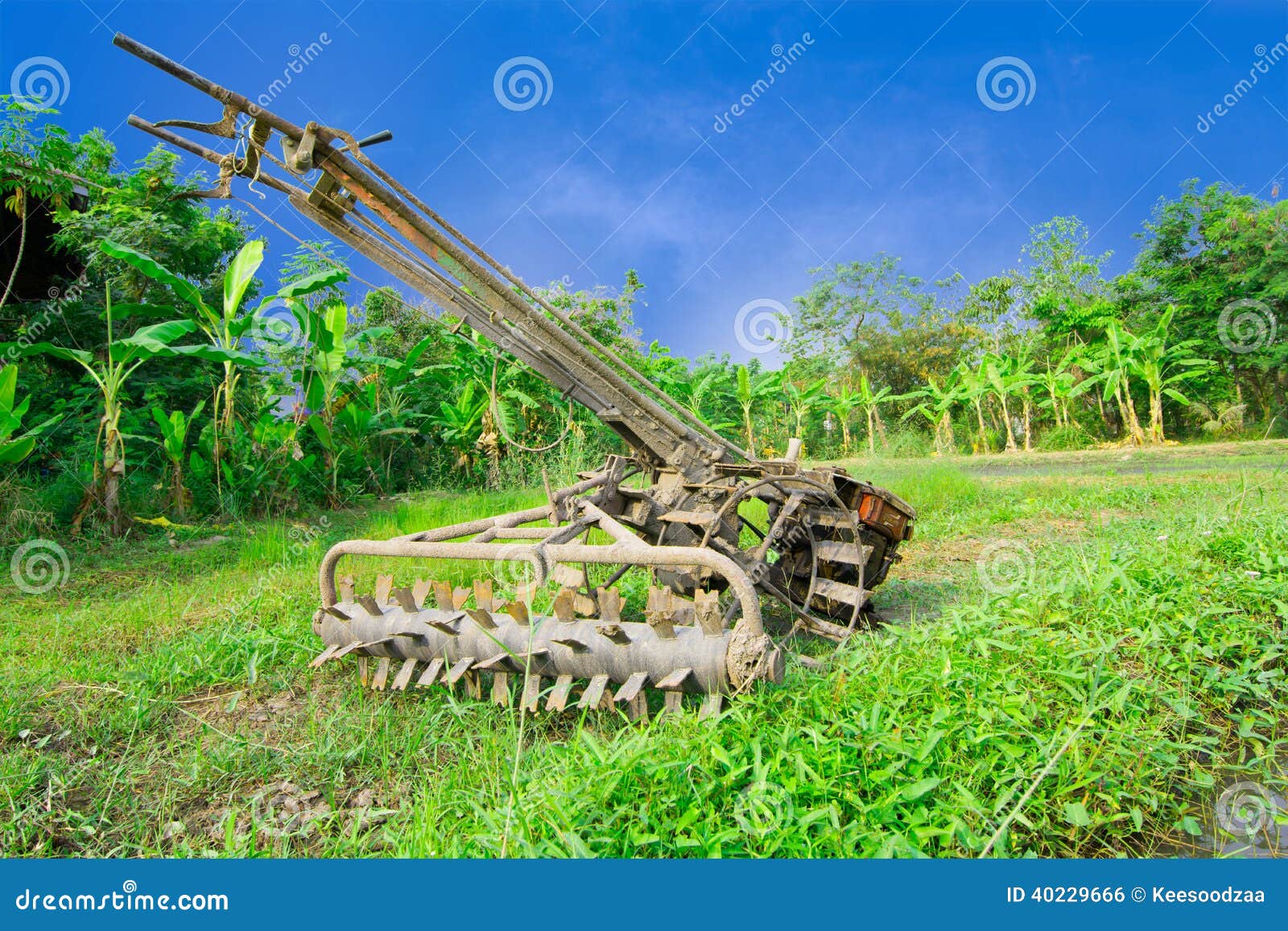 Thai tractor stock photo. Image of agriculture, farm - 40229666