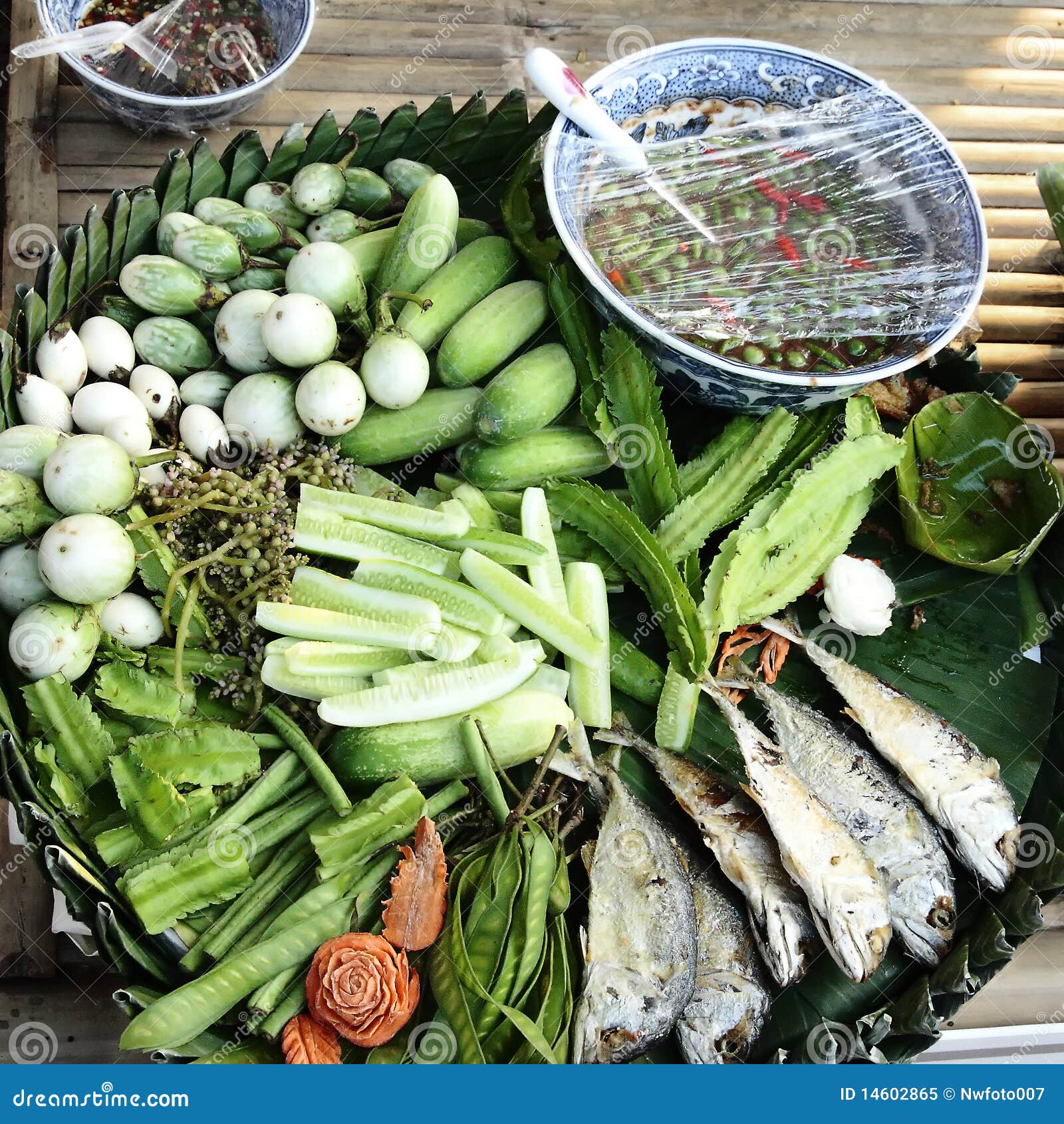 Thai Tradition Dish, Nam_prick Pla_too Stock Image - Image of thai ...