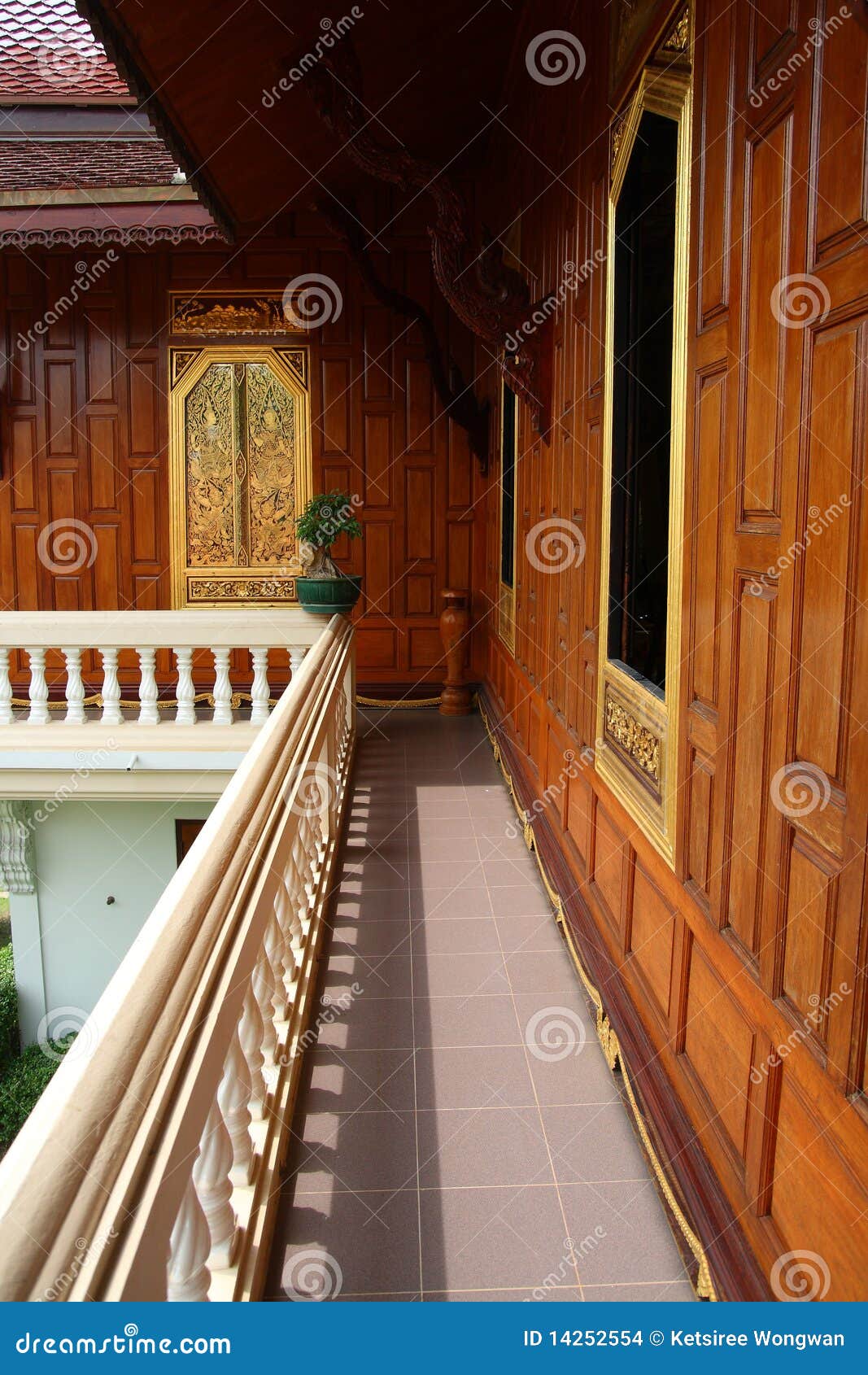 Thai Tradition Window and Wall Stock Photo - Image of temple, beautiful ...