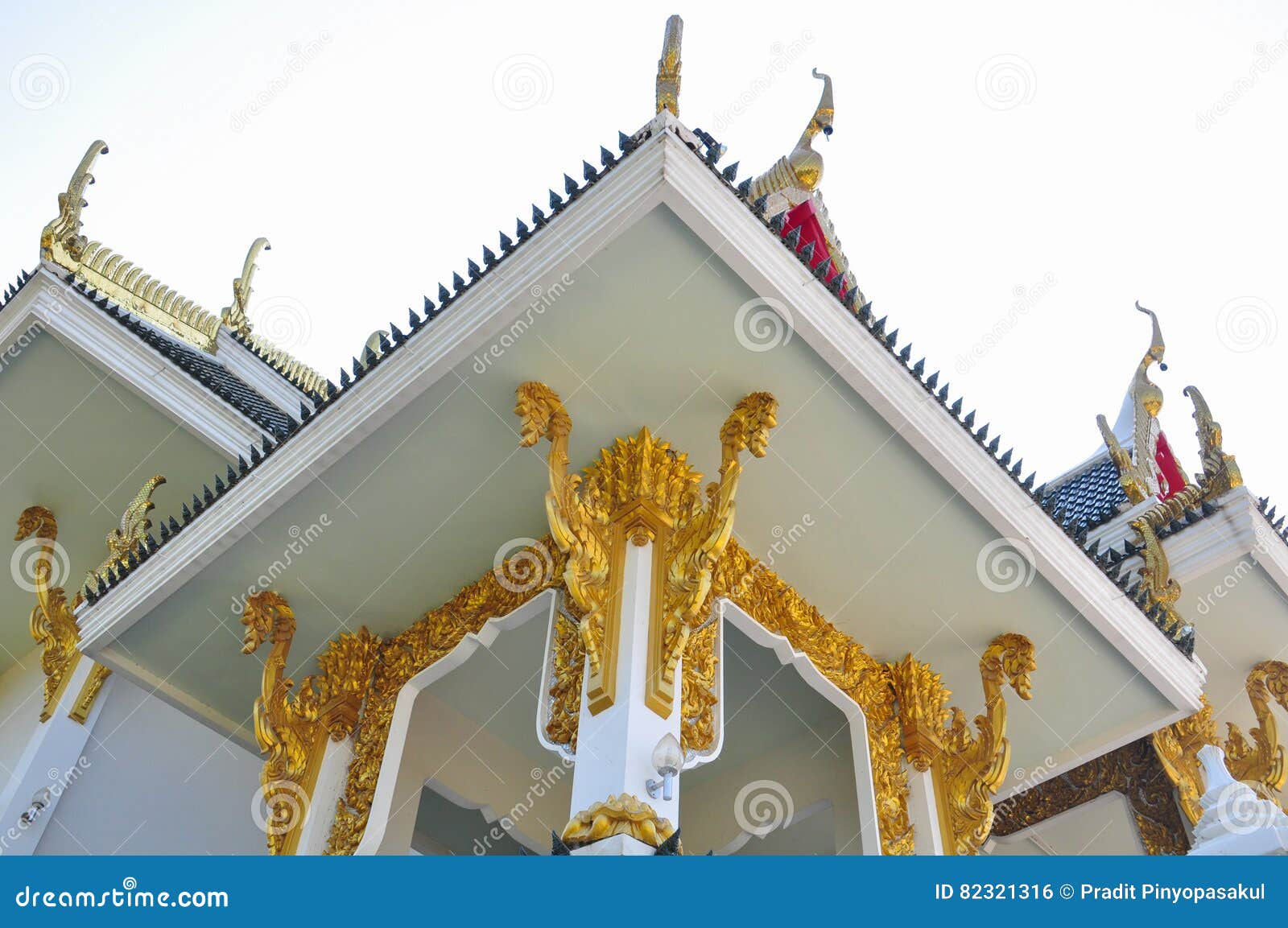 Thai Traditional Art on Ceiling of Temple,Thailand. Stock Photo - Image ...