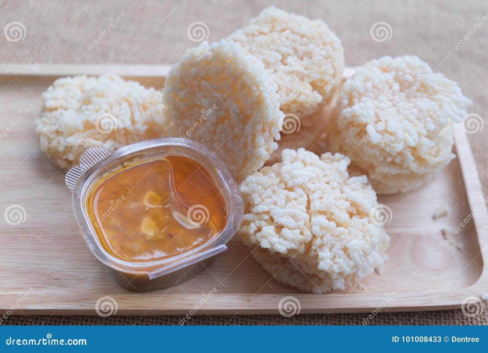 Thai Traditional Authentic Food, Rice Cracker Stock Image - Image of ...