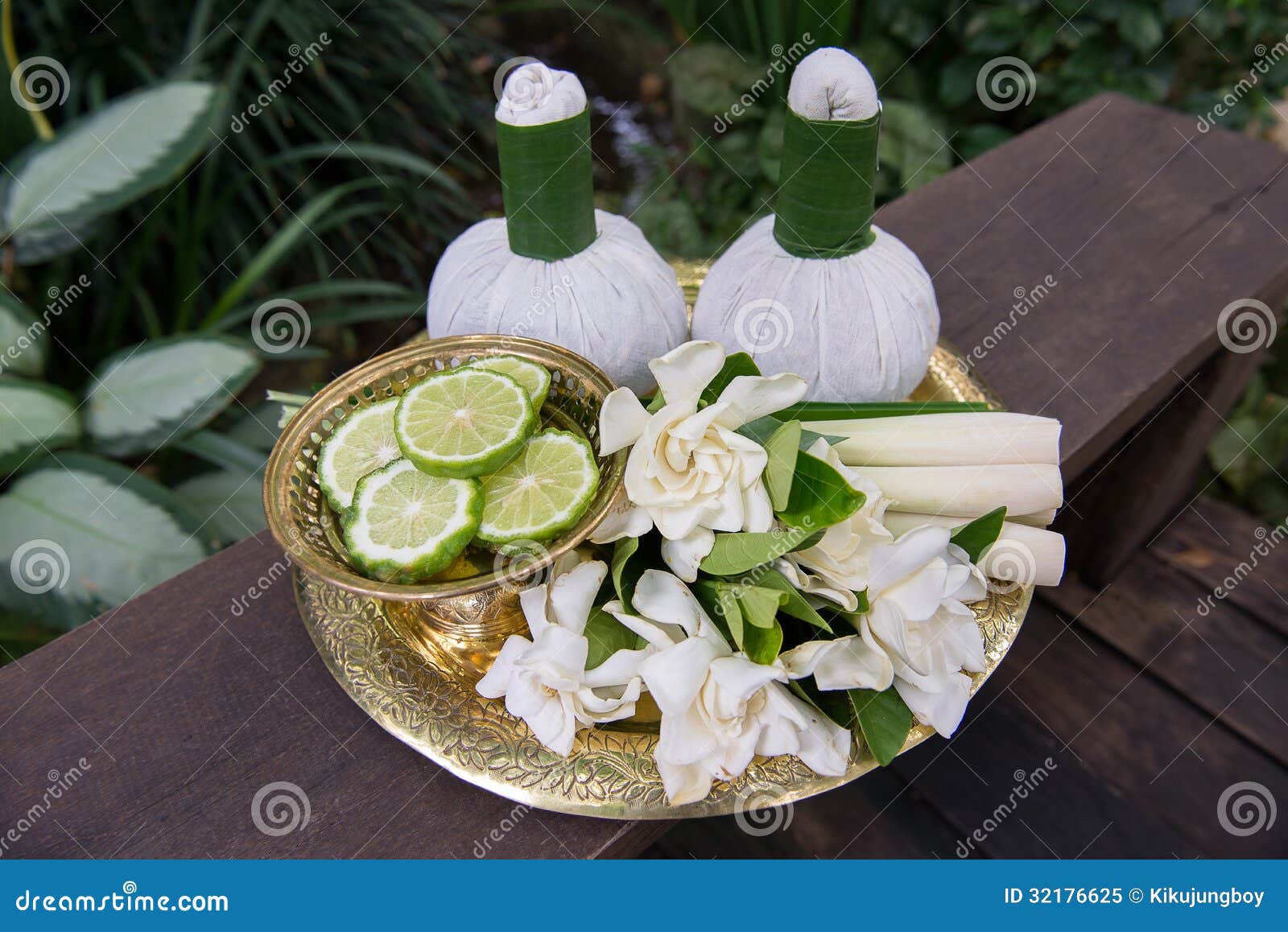 Thai Traditional Body Care Set and Herb Balls 2 Stock Image - Image of ...