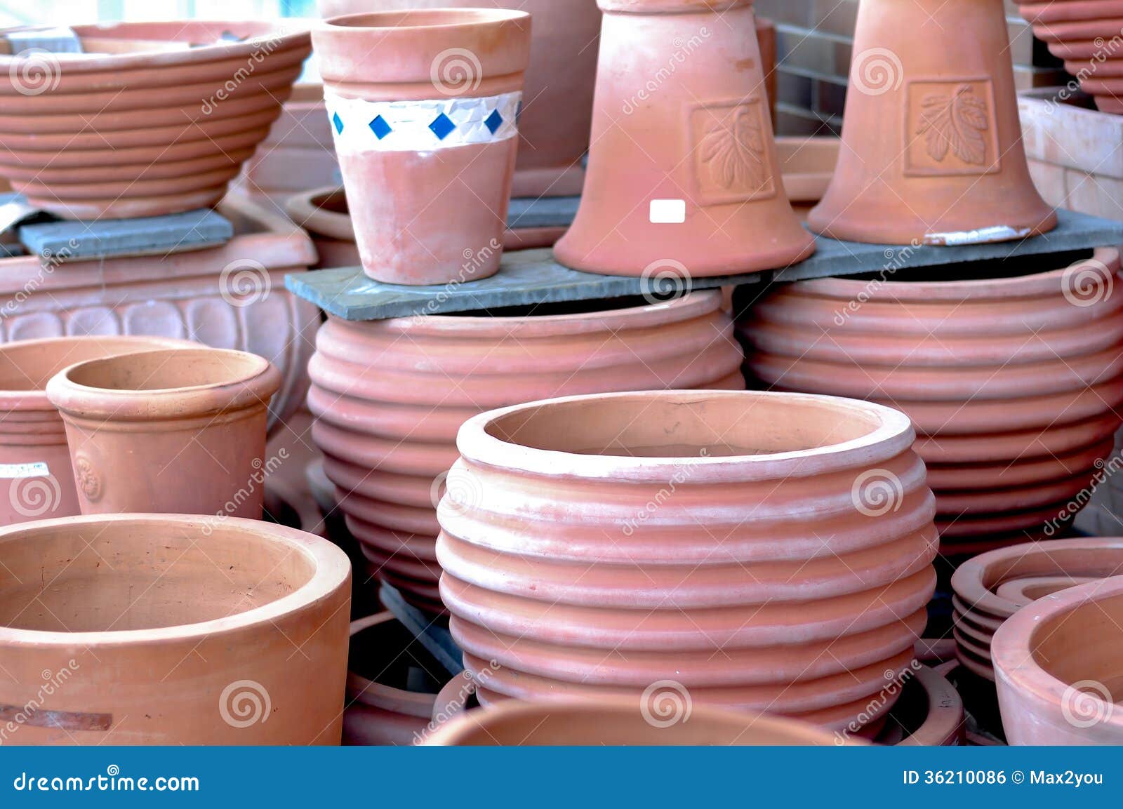 Thai Traditional Clay Pottery Stock Photo - Image of clay, ceramic ...