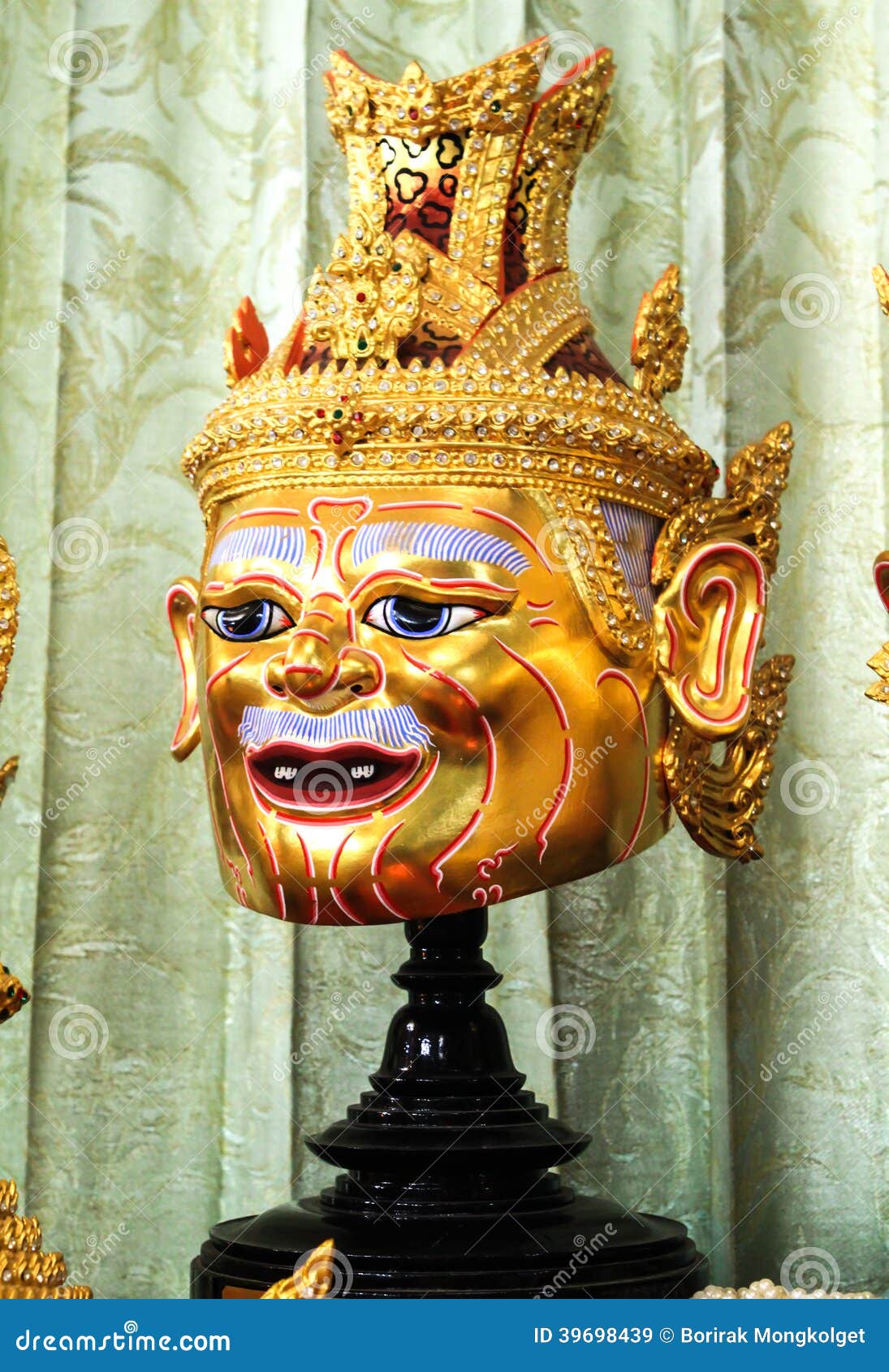 Thai Traditional Mask Use in Royal Performance, Khon Stock Image ...