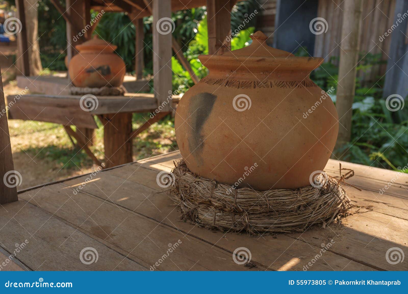 Thai Traditional Pottery stock image. Image of thailand - 55973805