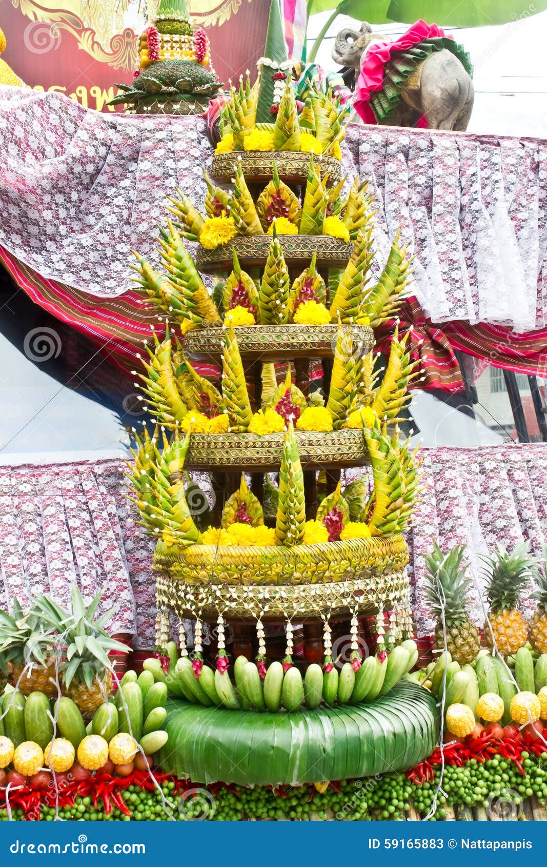 Thai Traditional, Rice Offering Stock Image - Image of ceremony ...