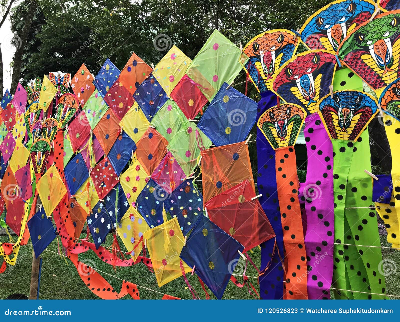 Thai Traditional Style Kite. Editorial Stock Photo - Image of handcraft ...