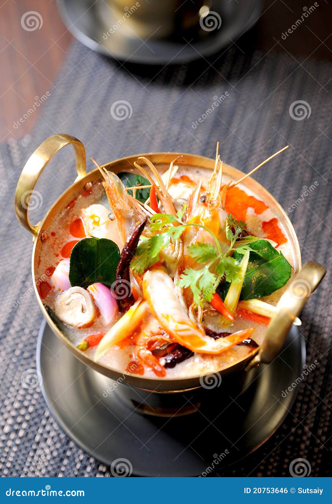 Thai Traditional Tom Yam Soup Stock Photo - Image of dinner, bowl: 20753646