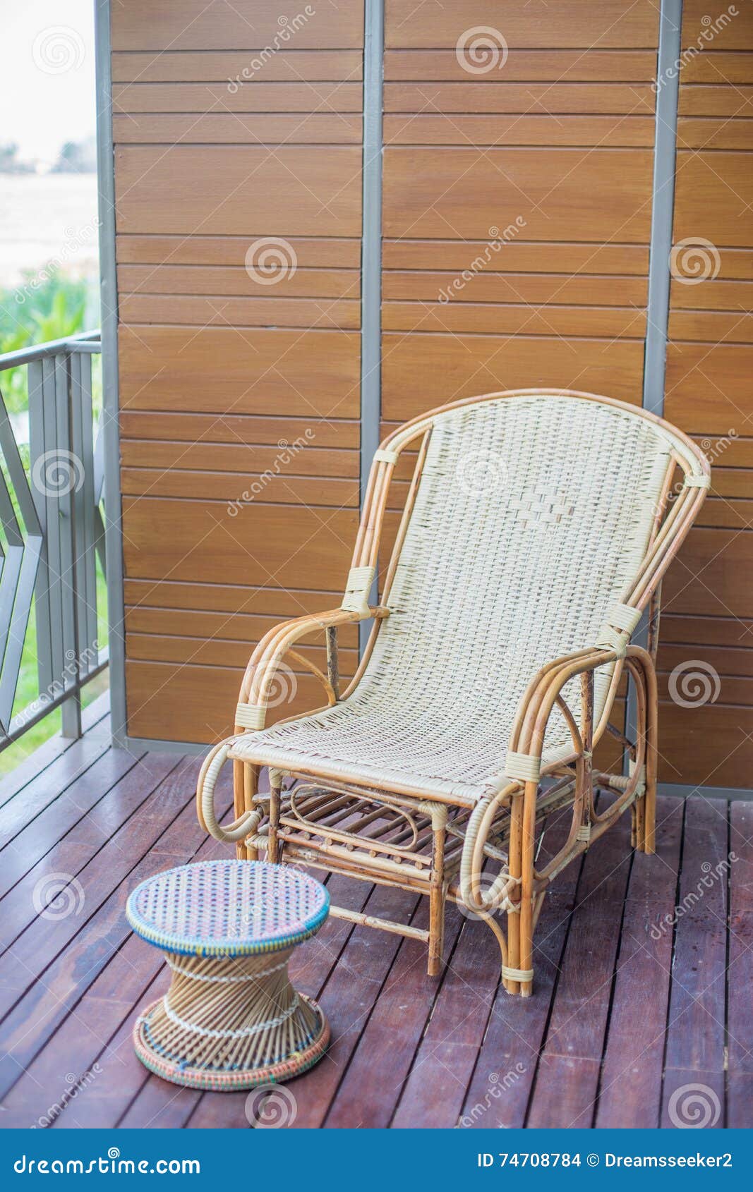 Thai Traditional Weaved Chair Stock Photo - Image of black, furniture ...