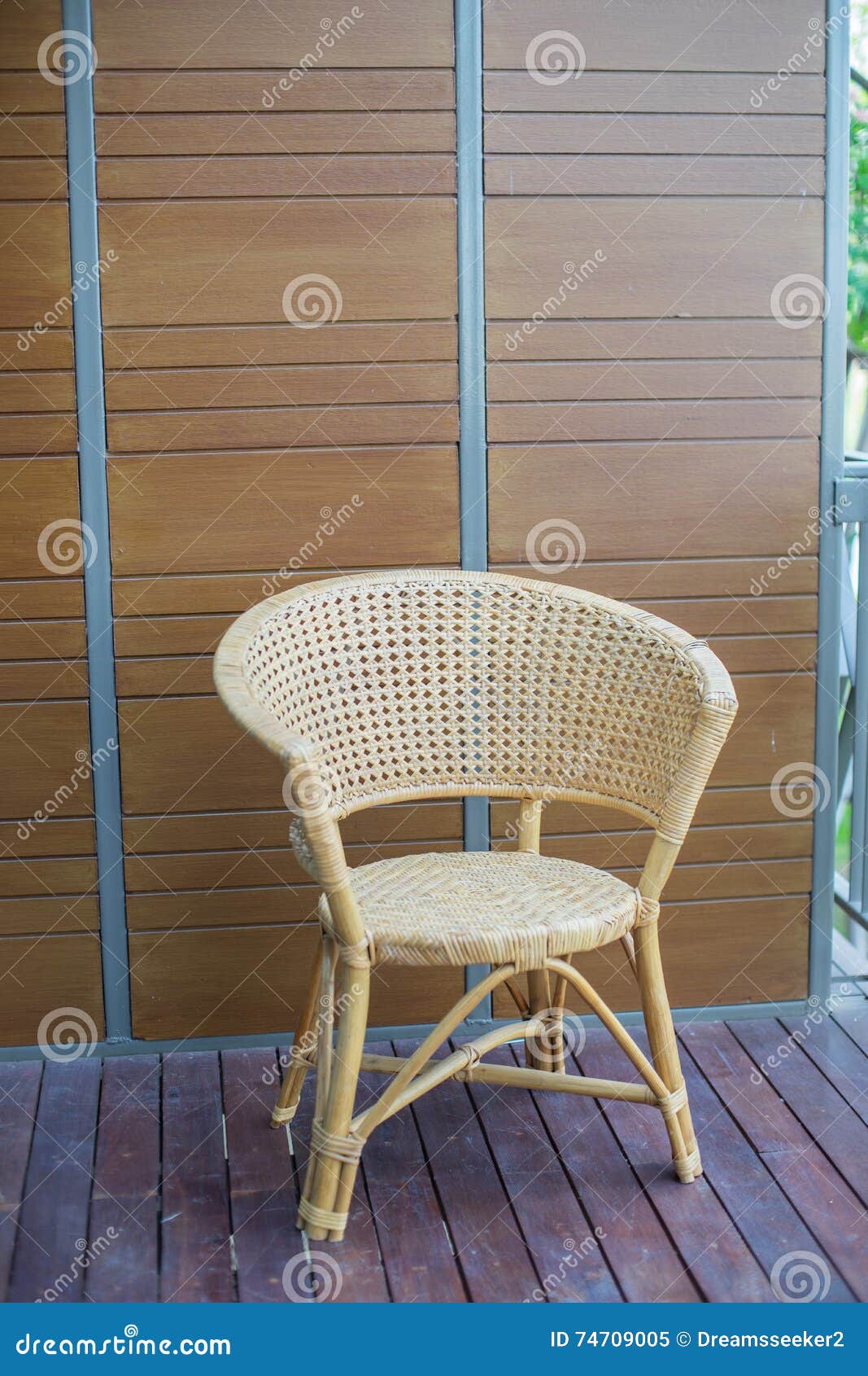 Thai Traditional Weaved Chair Stock Image - Image of outdoor, isolated ...