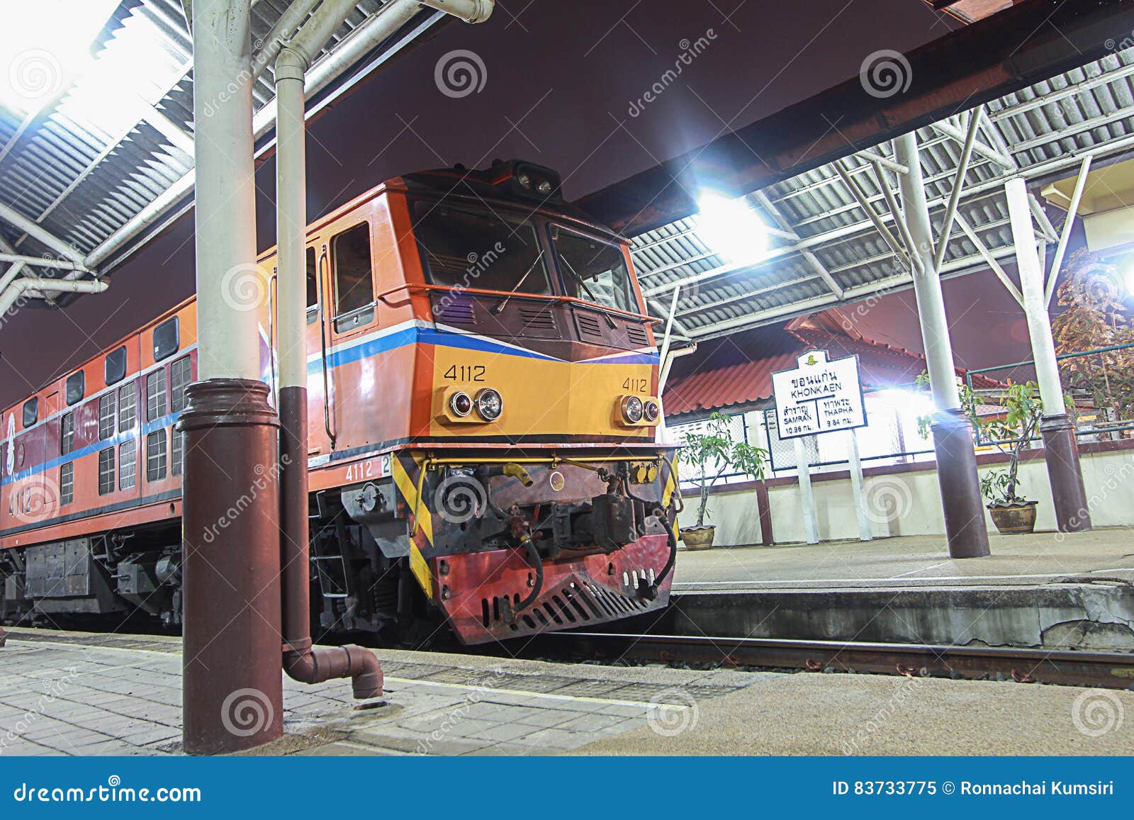 Thai train editorial image. Image of station, public - 83733775
