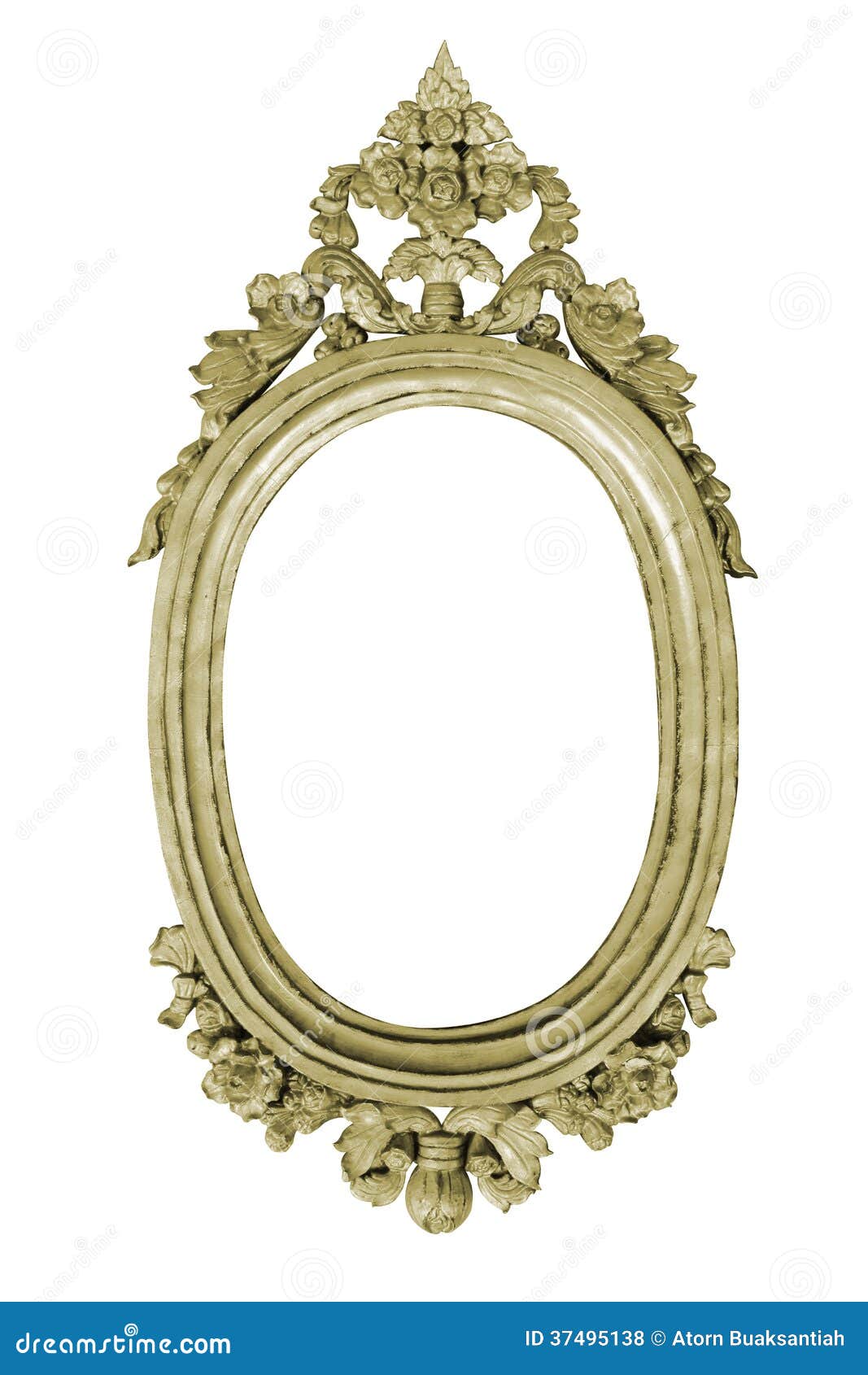 Thai vintage frame stock photo. Image of isolated, glittering - 37495138