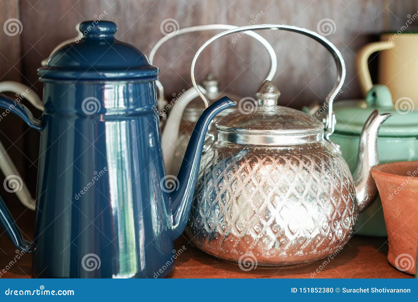 Thai vintage kitchenware stock photo. Image of thailand - 151852380