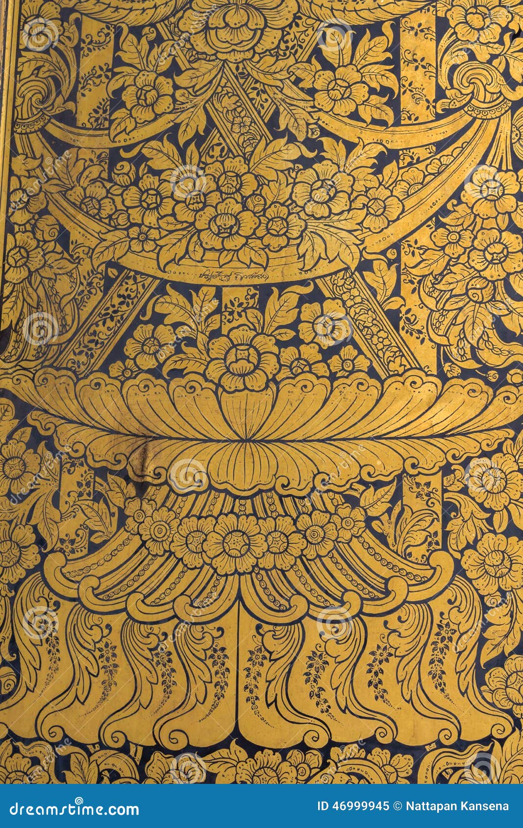 Thai wall art pattern stock image. Image of ancient, abstract - 46999945