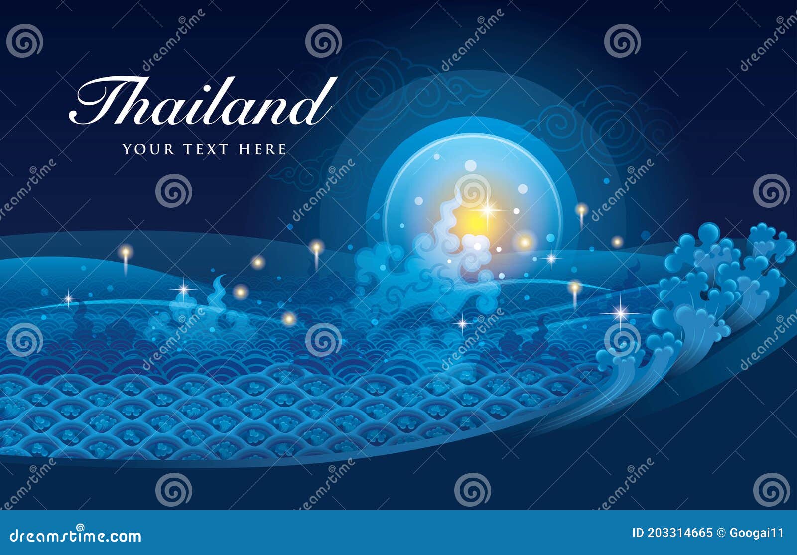 Thai Water Wave Isolate On White Background.water Splash Design For ...