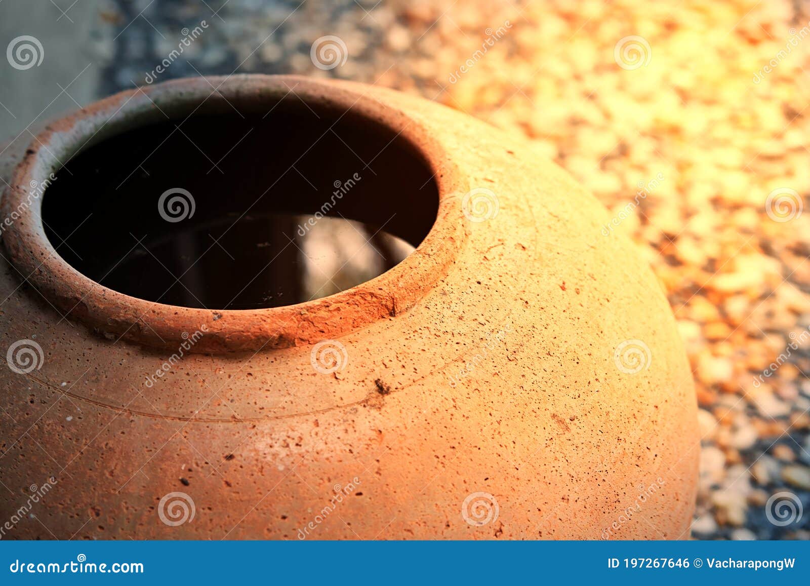 Thai Water Container Jar Made by Ceramic Stock Photo - Image of chef ...