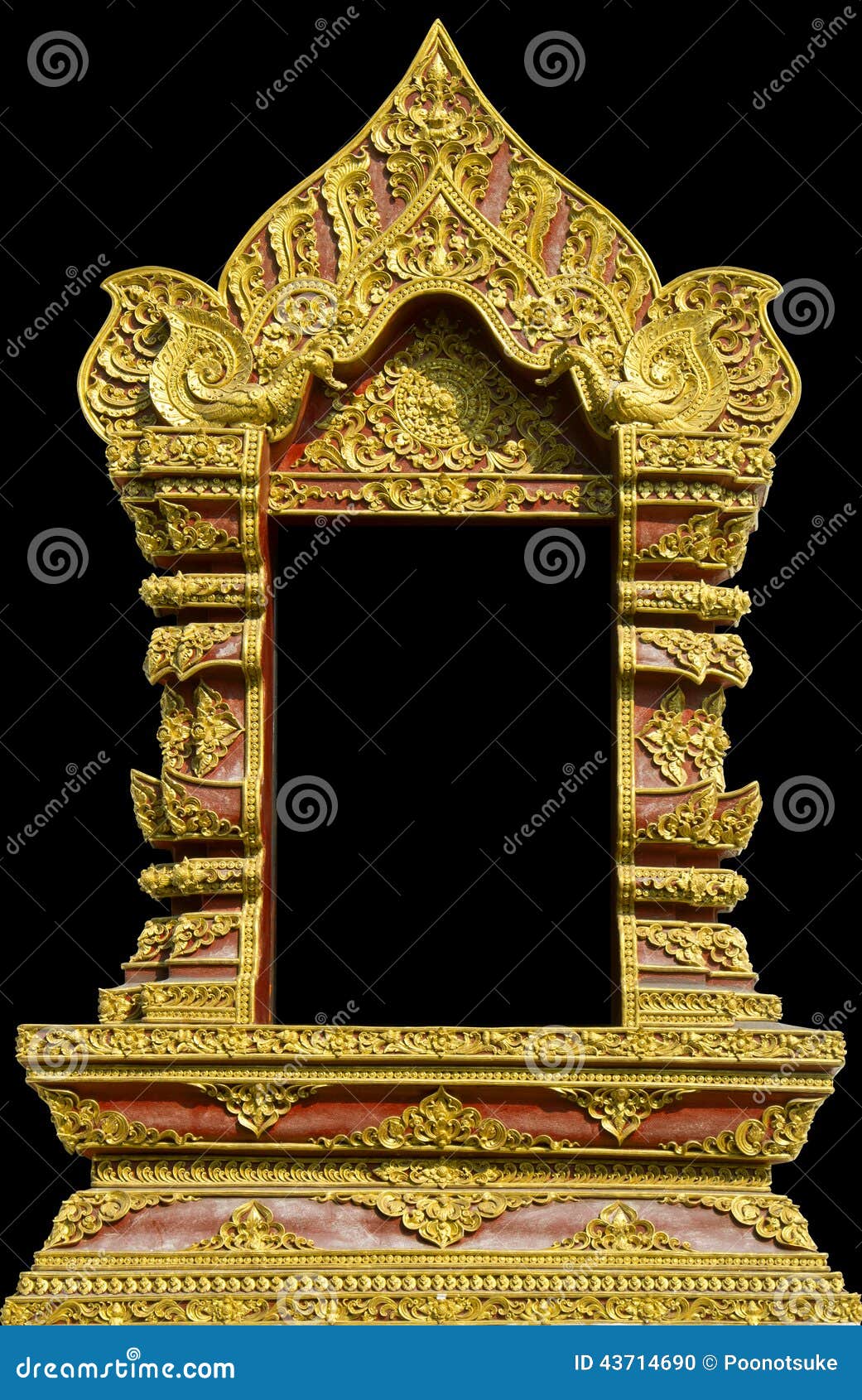 Thai window temple stock photo. Image of landmark, fine - 43714690