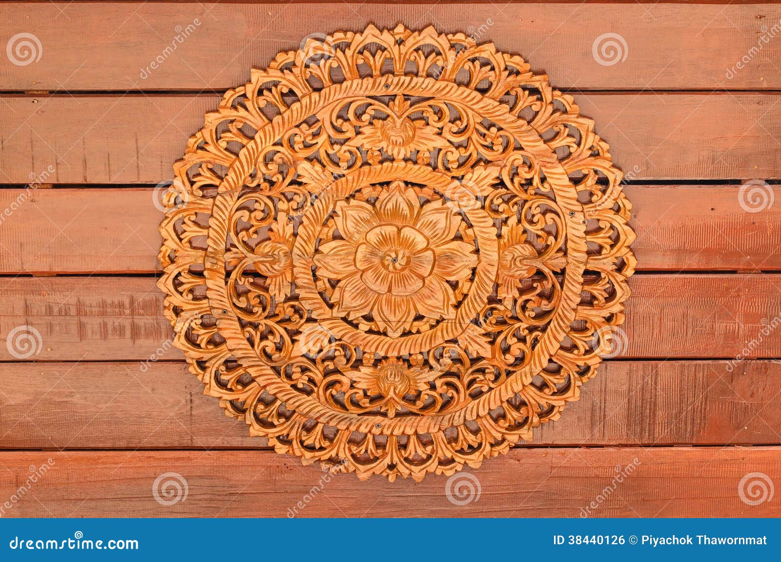 Thai wood craft stock photo. Image of design, ornate - 38440126