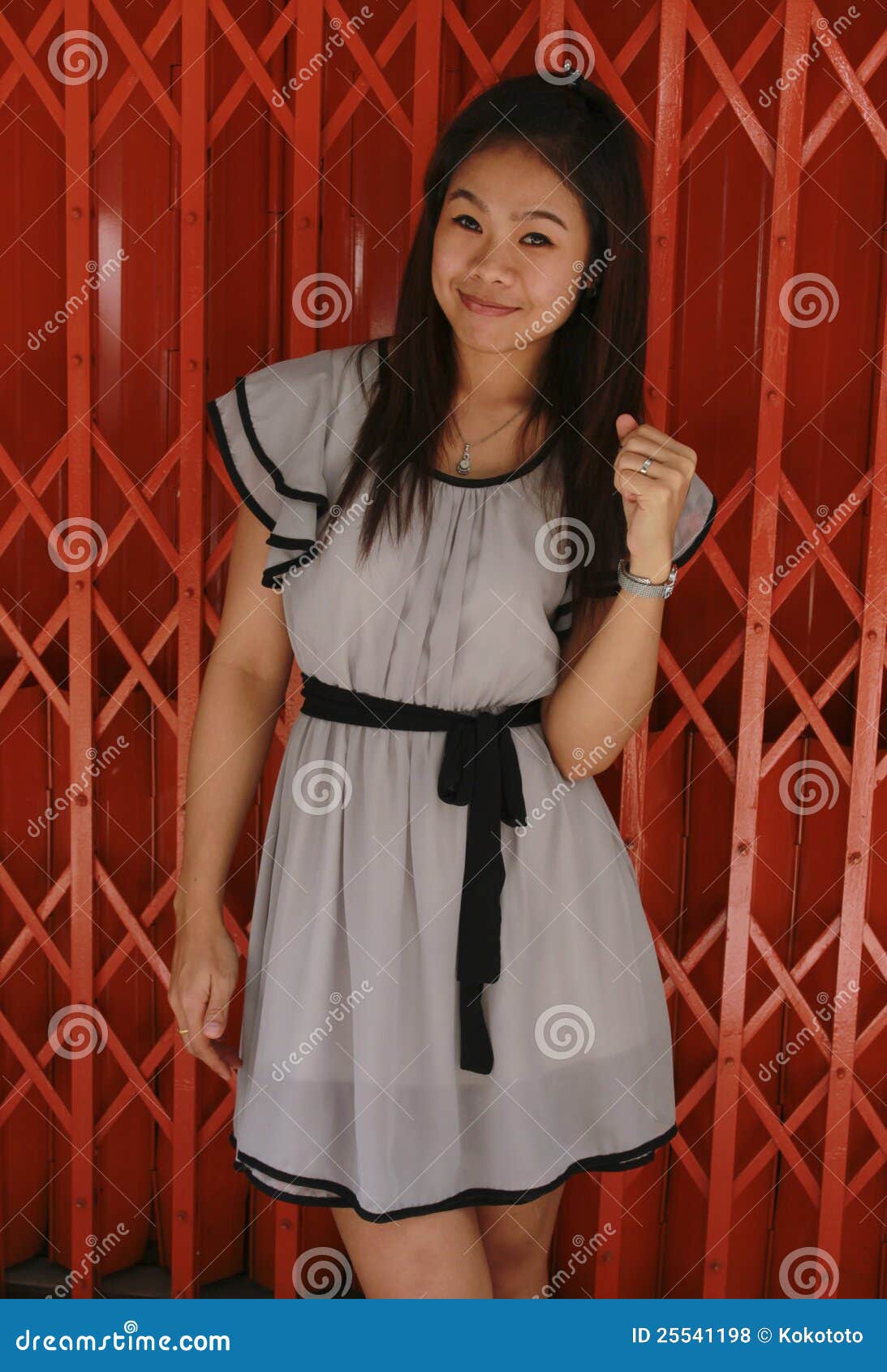 Thai working woman stock photo. Image of orange, color - 25541198