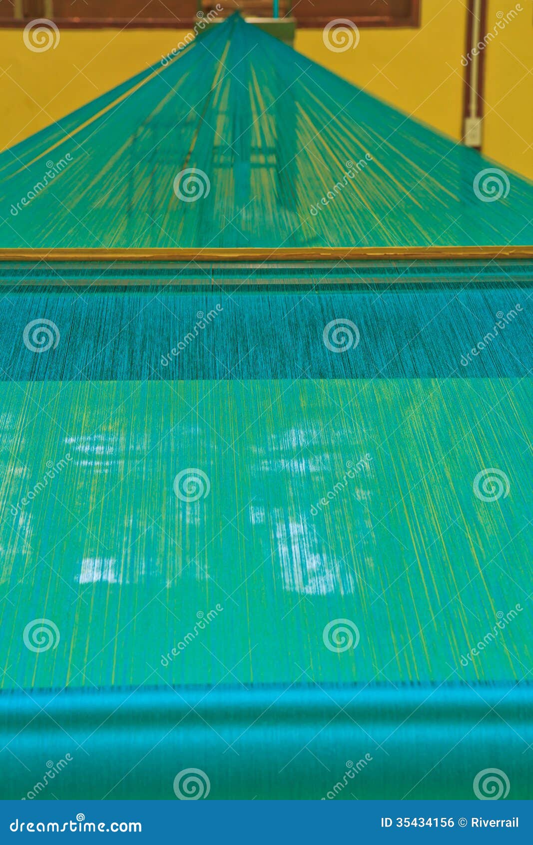 Thai woven silk machine stock photo. Image of material - 35434156