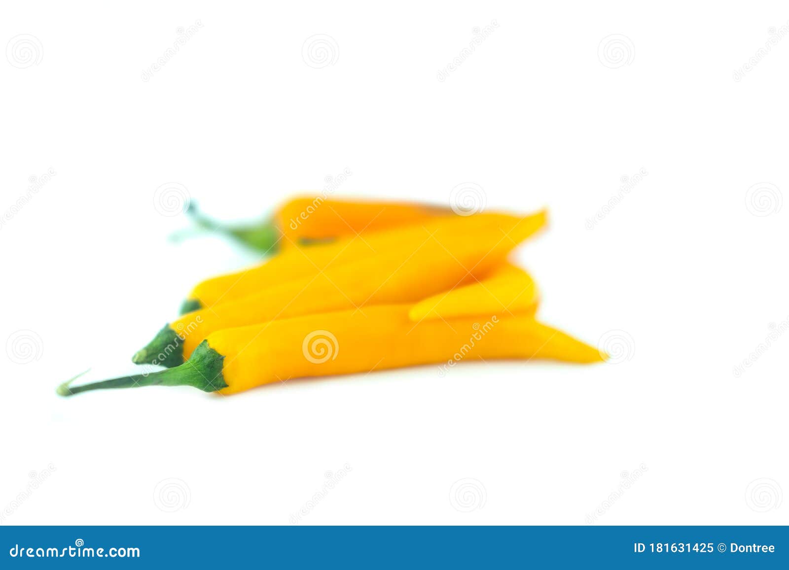Thai Yellow Chilli Long. Hot Orange Pepper Stock Image - Image of ...