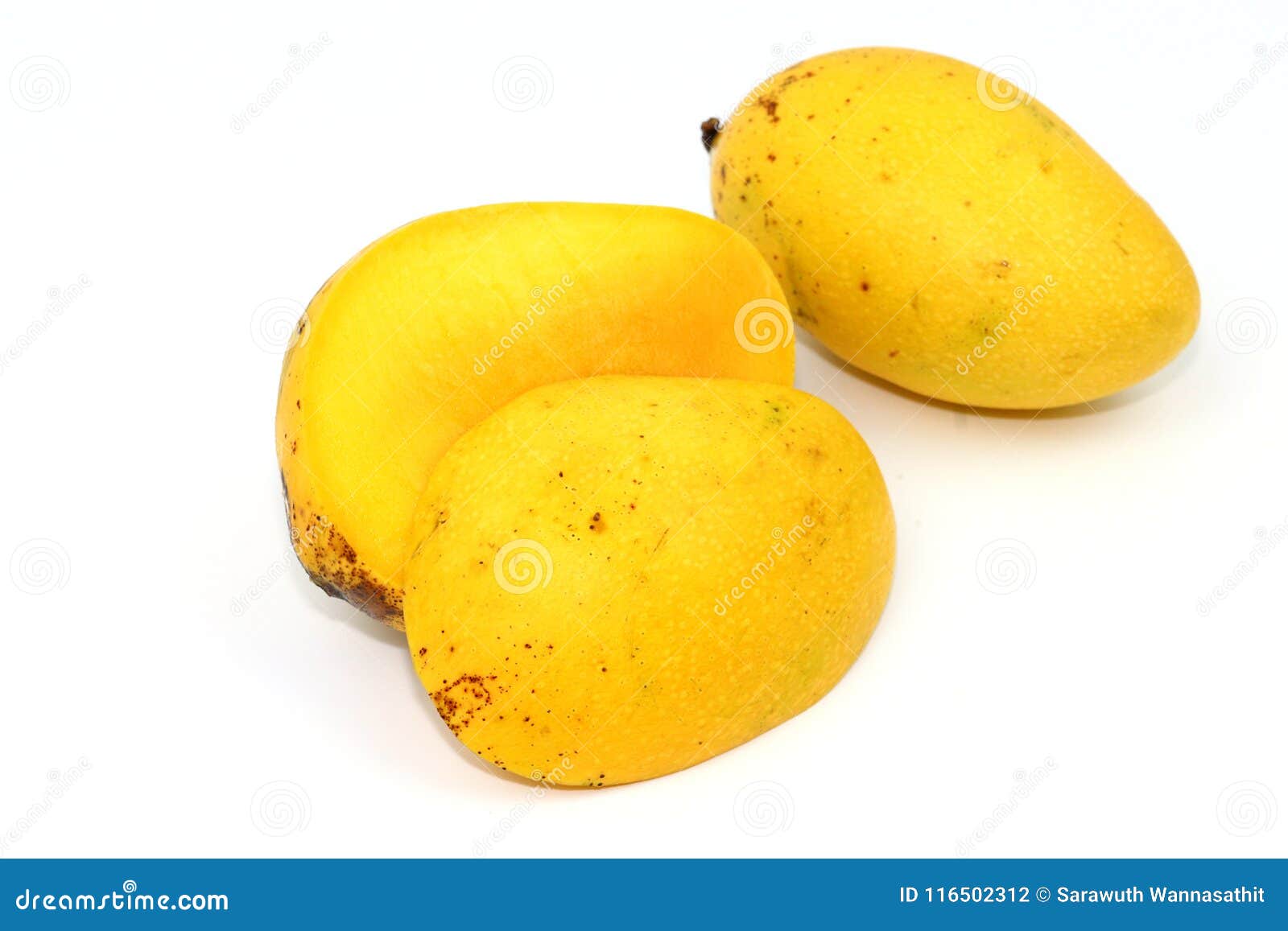 Thai Yellow Sweet Mango Fruit Stock Photo - Image of dessert, juicy ...