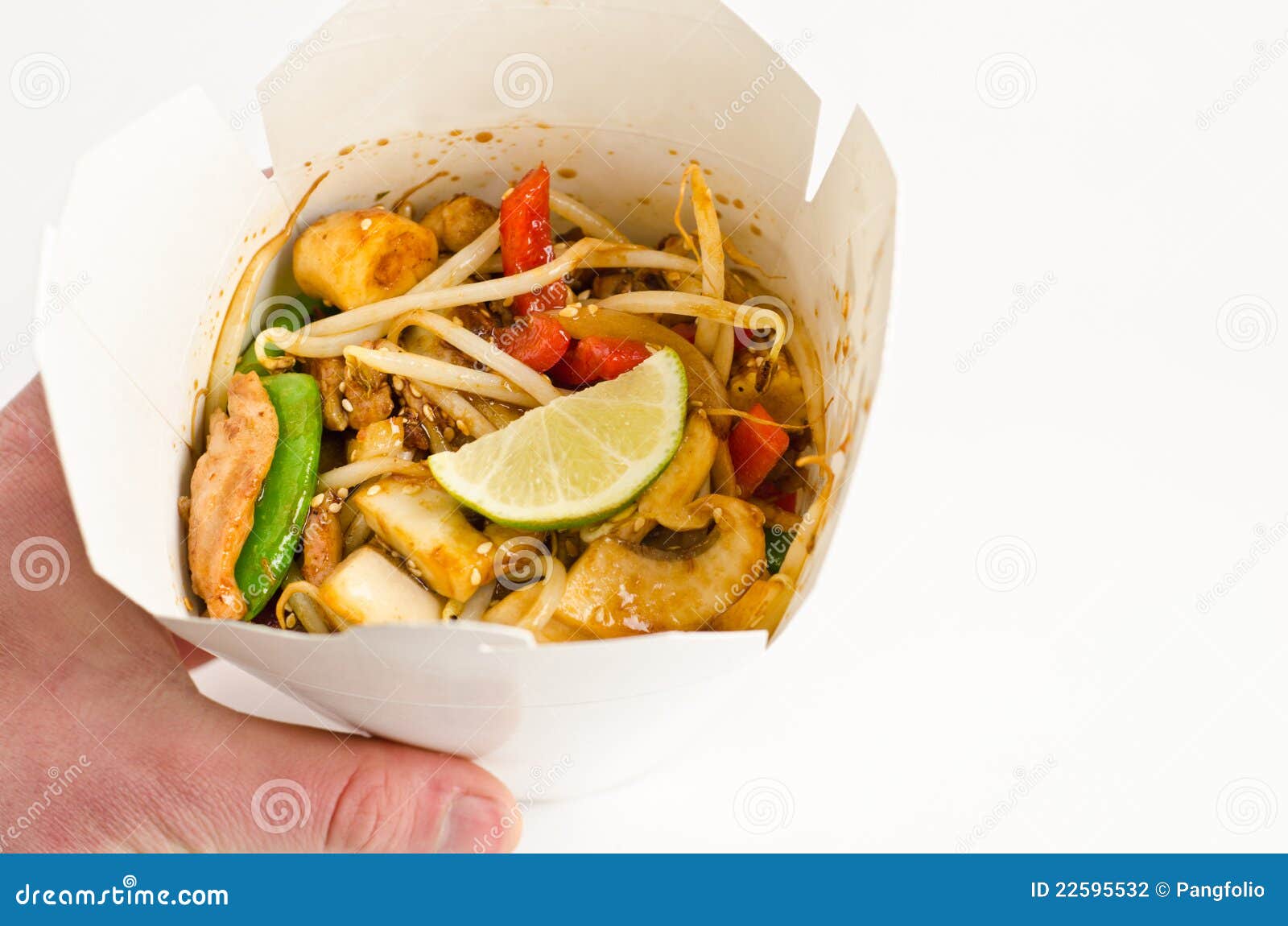 Thaifood in takeout box stock photo. Image of paprika - 22595532