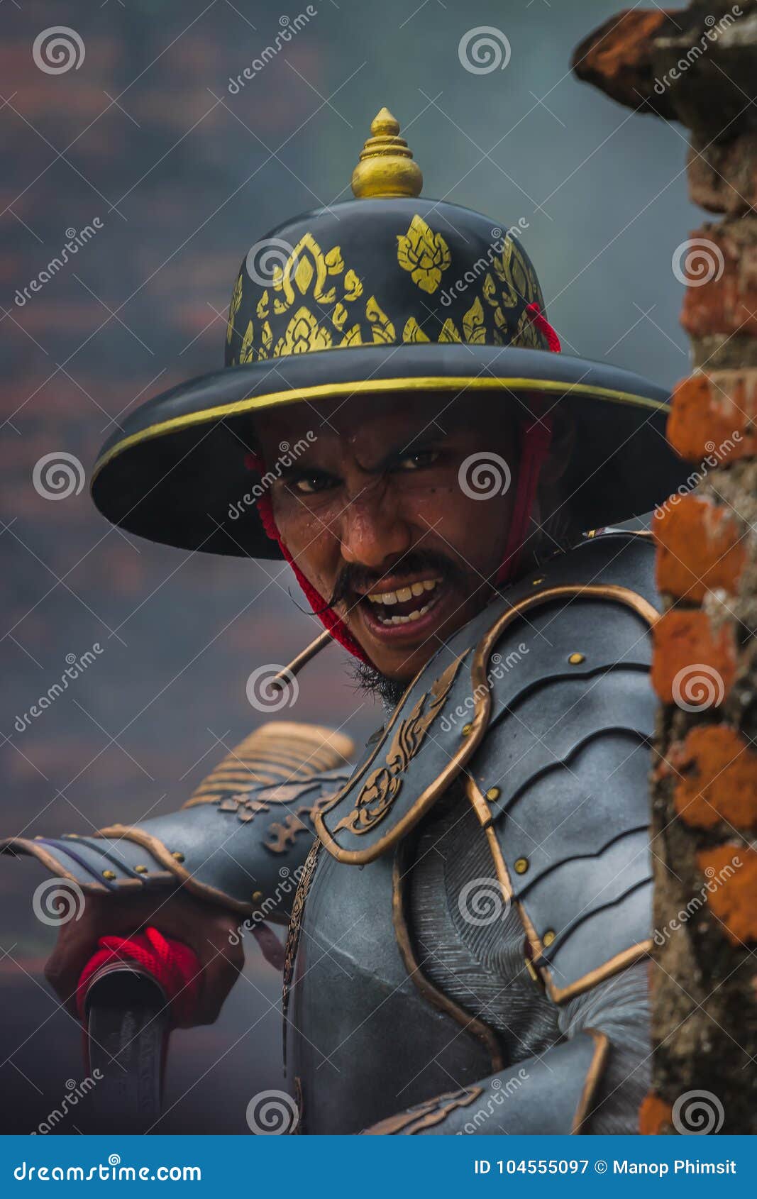 Thailand Ancient Warrior Man Stock Image - Image of soldierman ...