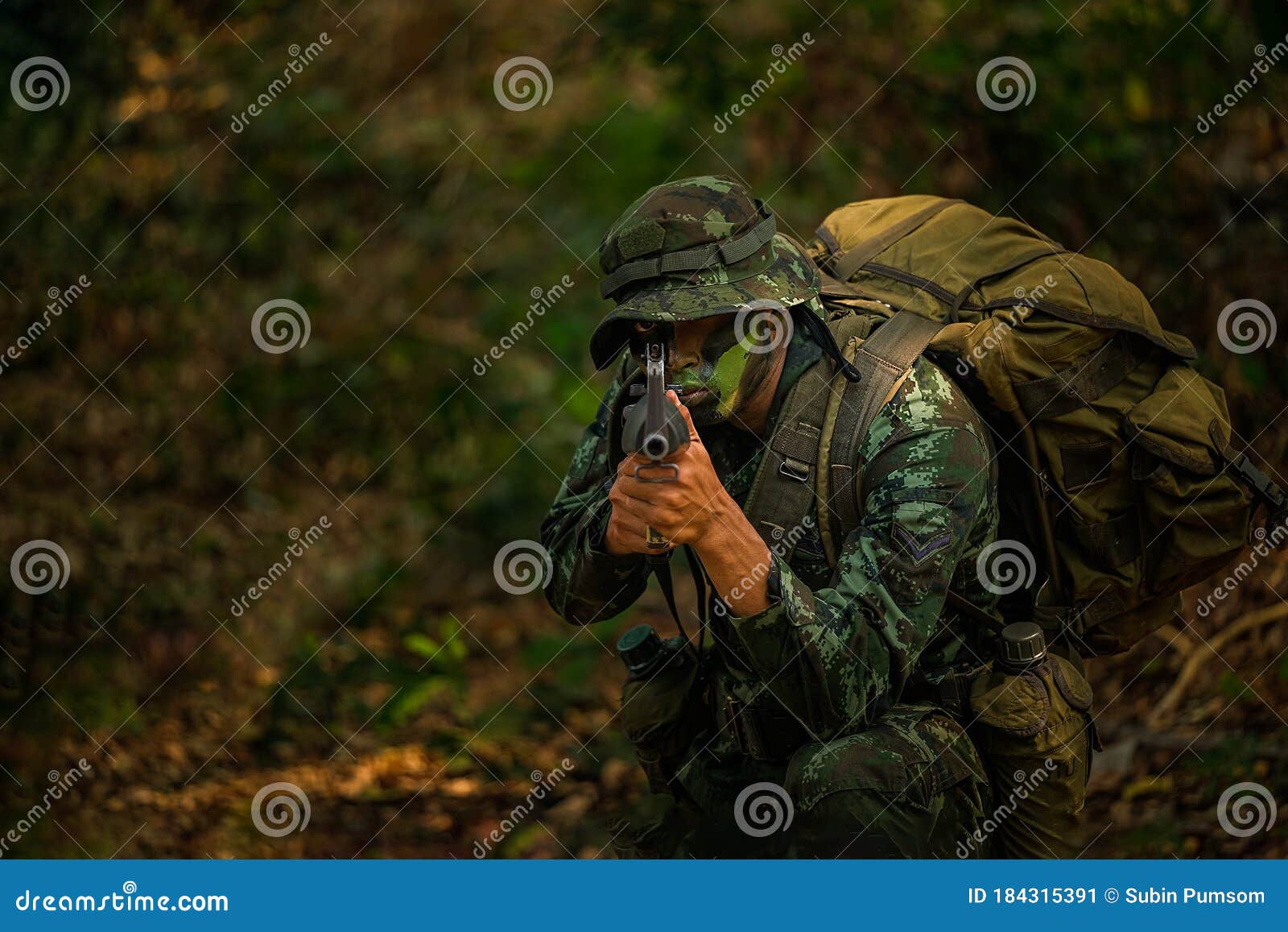 Thailand Army Rangers during Military Operation Stock Image - Image of ...