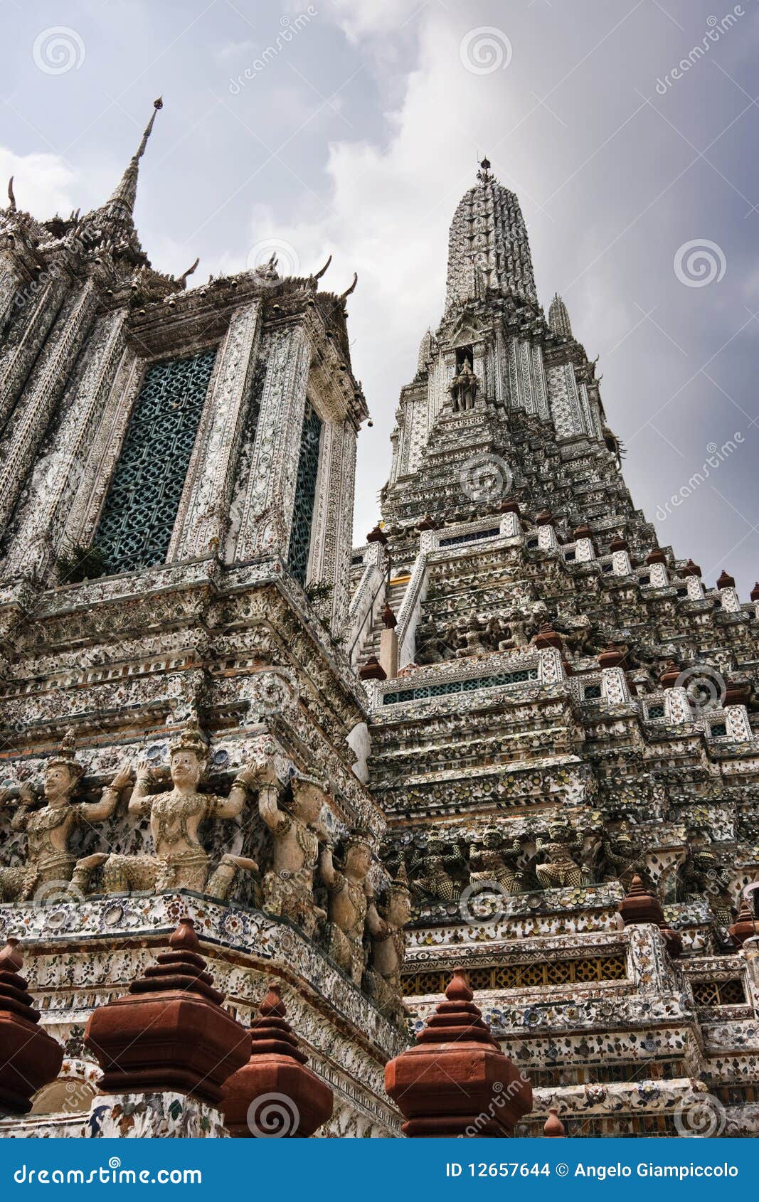 Thailand, Bangkok, Arun Temple Stock Photo - Image of mosaic, majestic ...