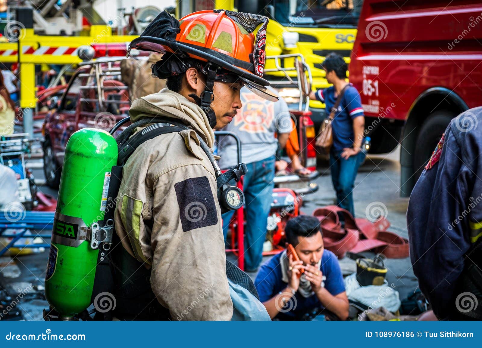 Firefighters are Preparing To Work Editorial Photo - Image of happy ... Firefighters are Preparing To Work Editorial Photo - Image of happy ...
