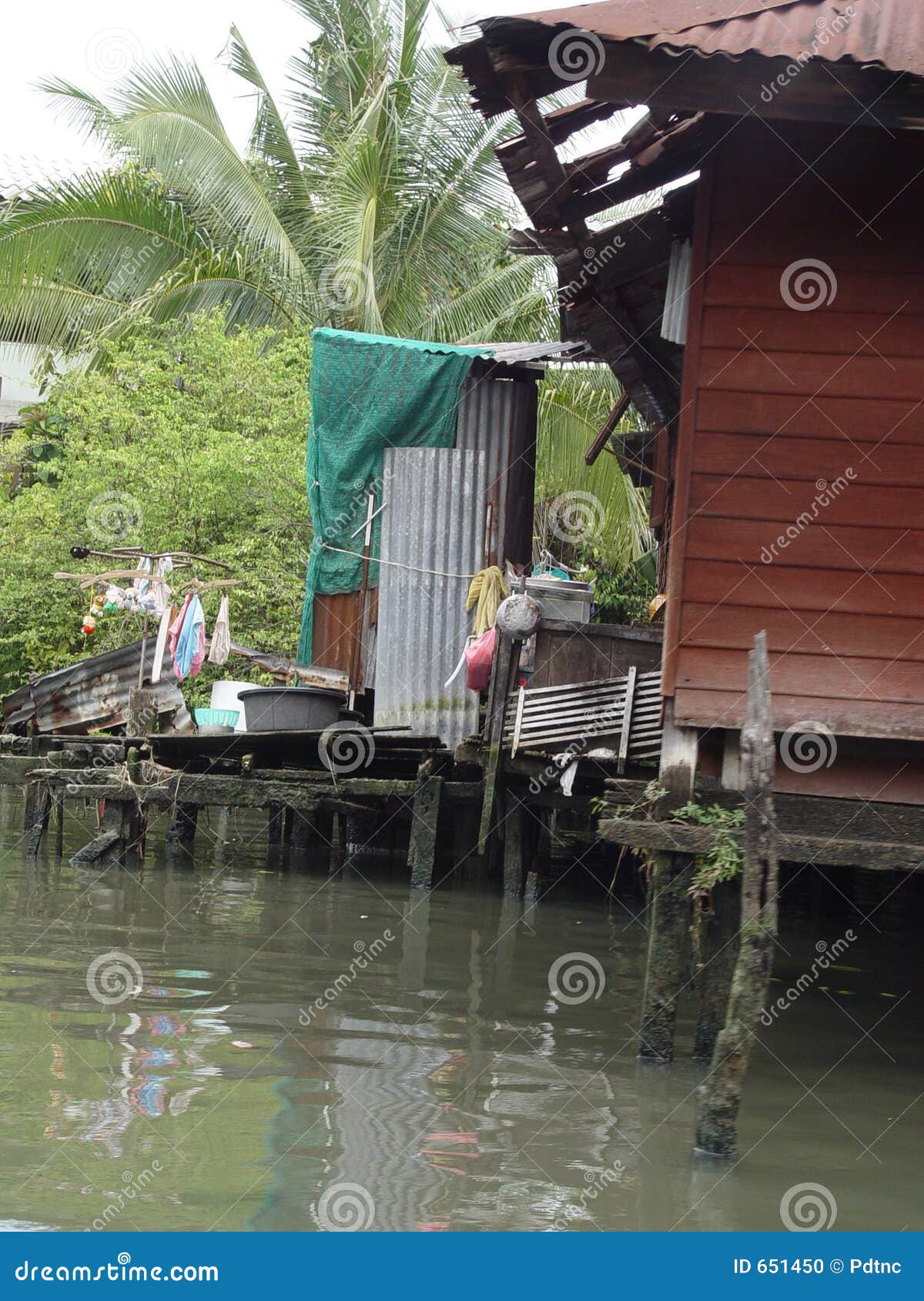 Thailand Bangkok - Klong House Stock Photo - Image of chao, thailand ...