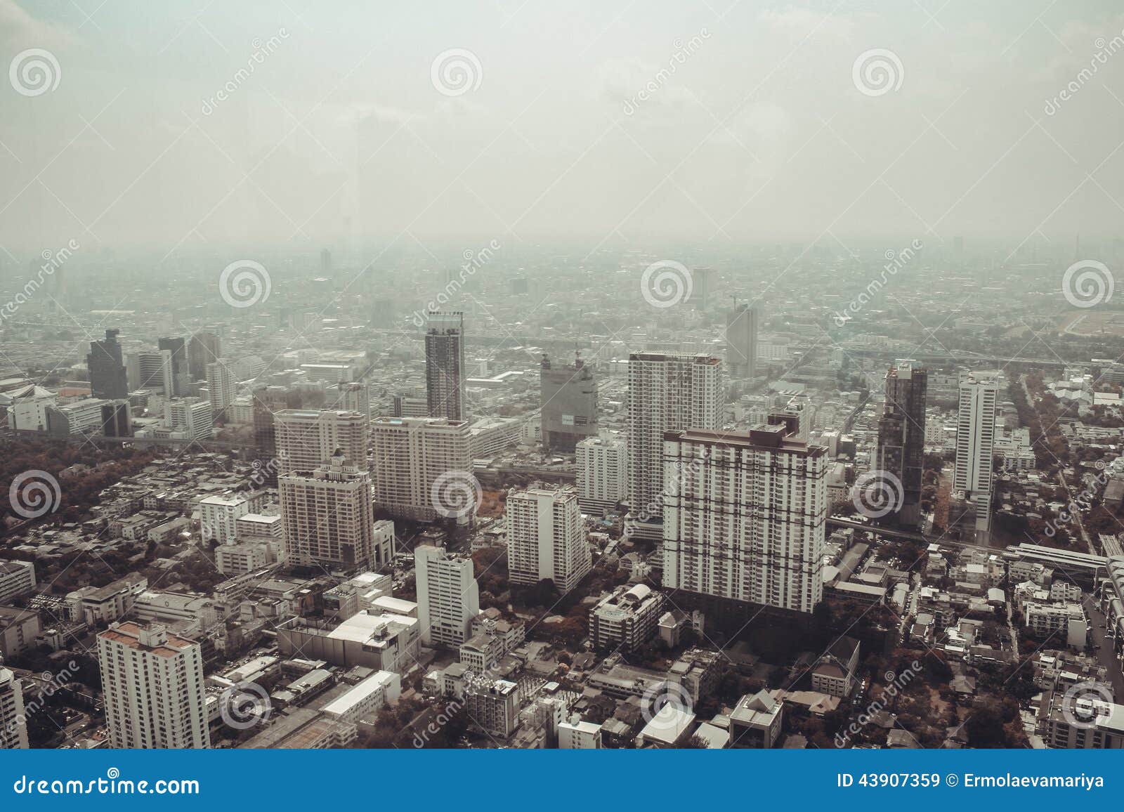 Bangkok View, Above View From Baiyoke Tower II Tallest Building In The ...