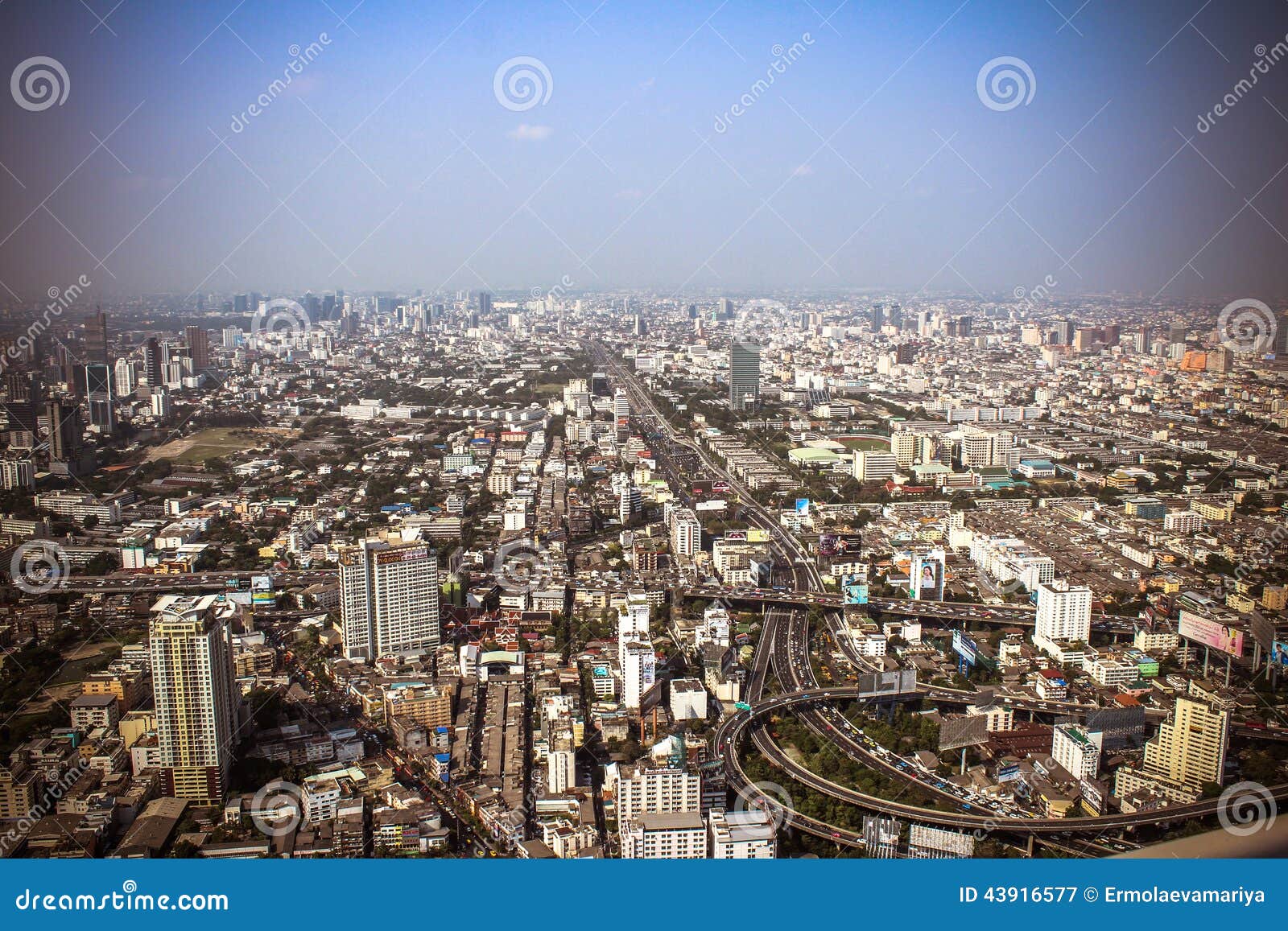 Thailand Bangkok View from Baiyoke Tower on 29 Editorial Photography ...