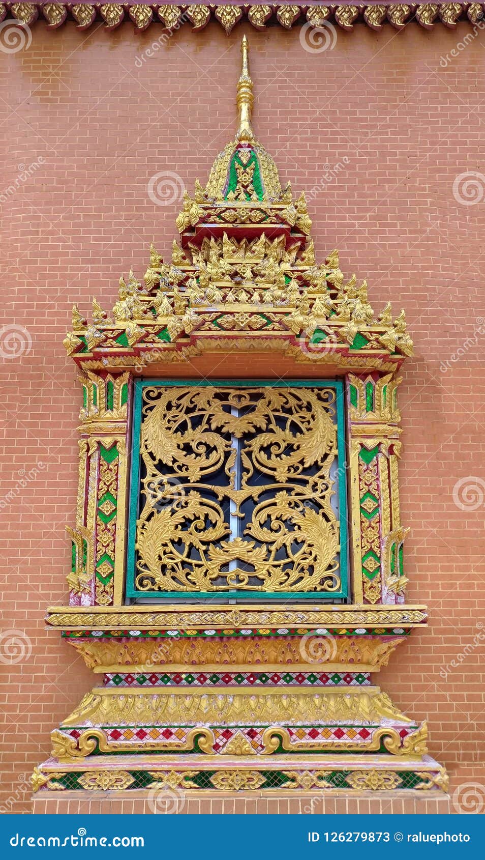 Thailand Beautiful Golden Arch Pattern. Royalty-Free Stock Photo ...