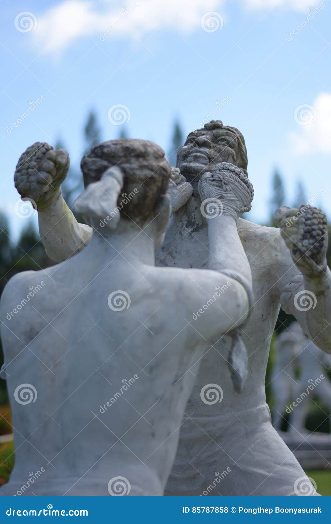 Thailand boxing statue stock photo. Image of statue, monument - 85787858